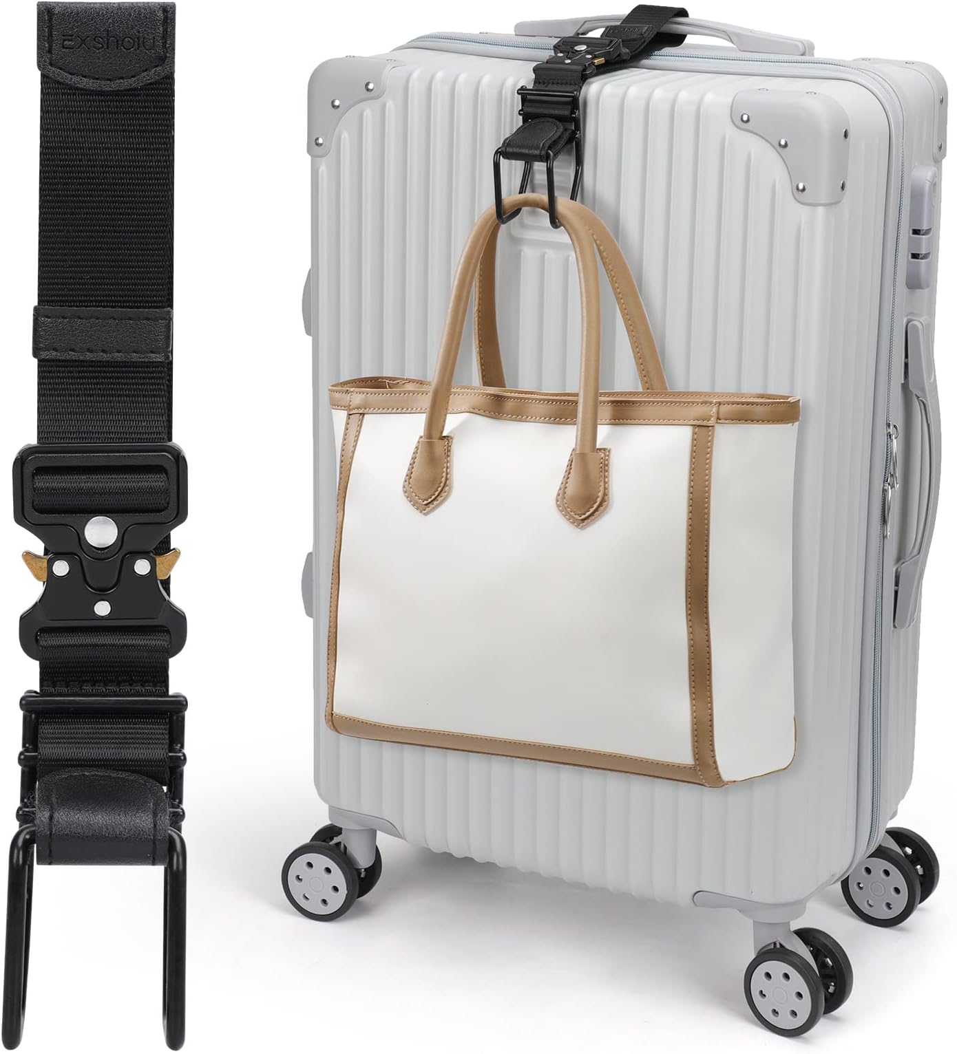 Amazon.com: Thinp 3 Pcs Luggage Straps,Luggage Hook Luggage Belt ...