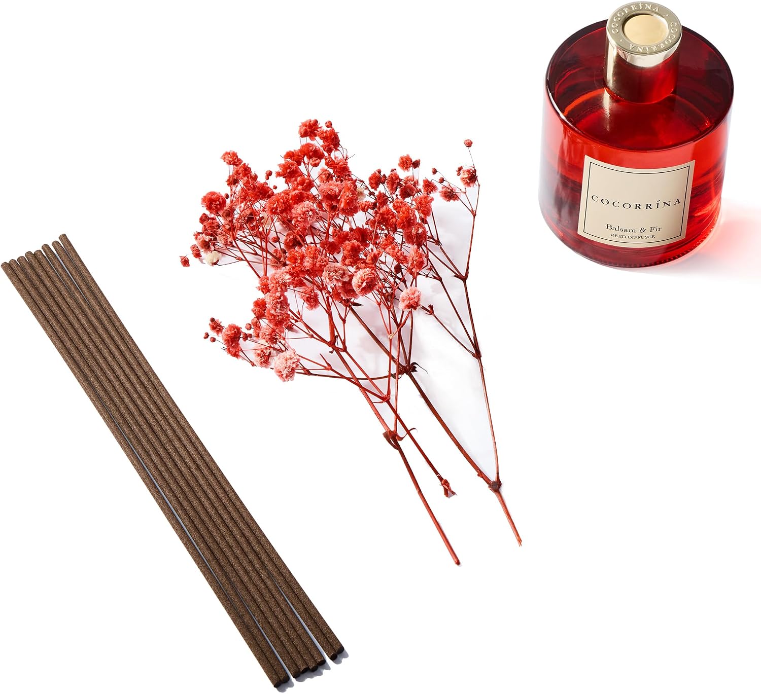 COCORRÍNA Reed Diffuser - Balsam & Fir 6.7 Fl.oz Diffuser with 8 Sticks ...