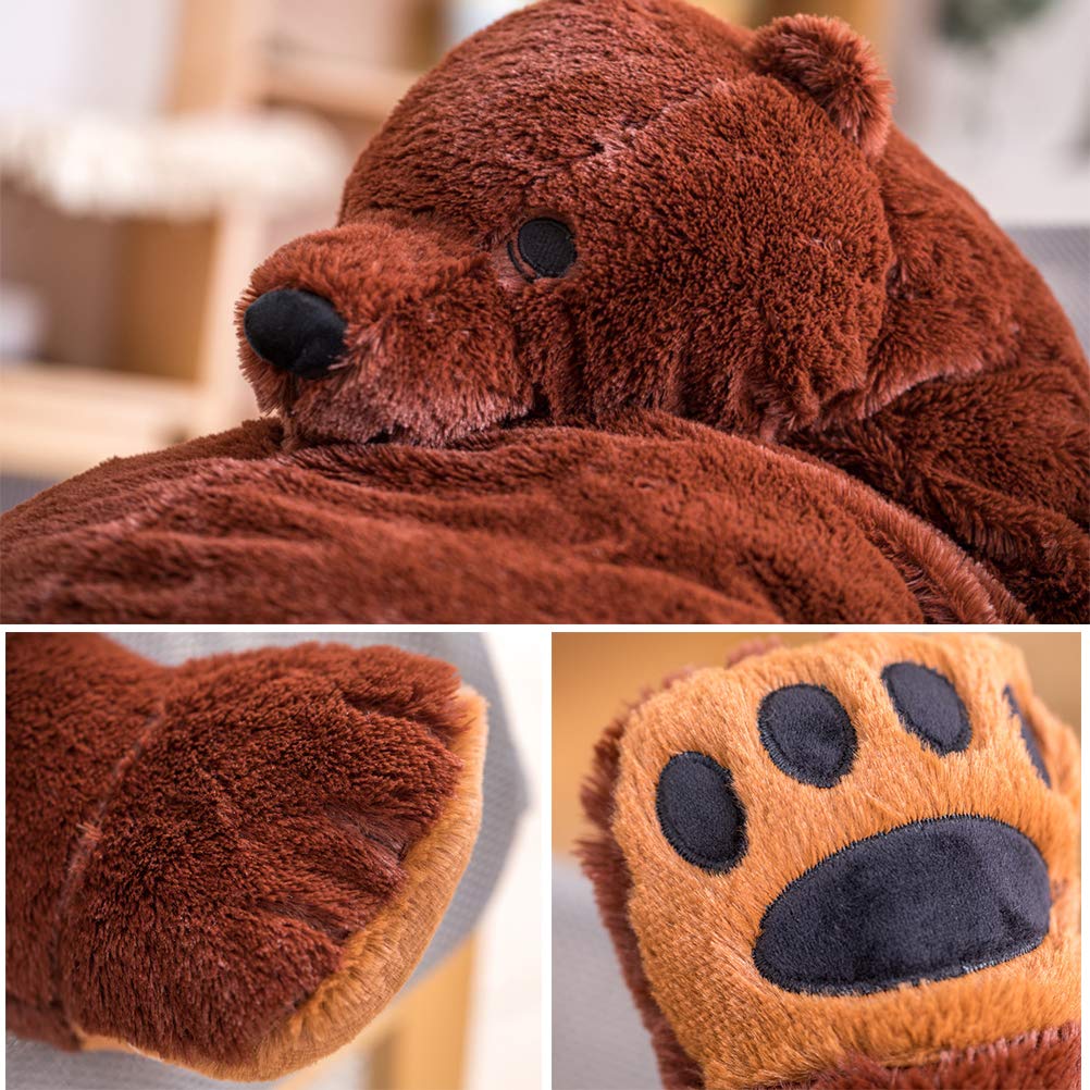 Giant Plush SNOWOLF Djungelskog Bear Giant Simulation 100 Cm Bear Toy ...