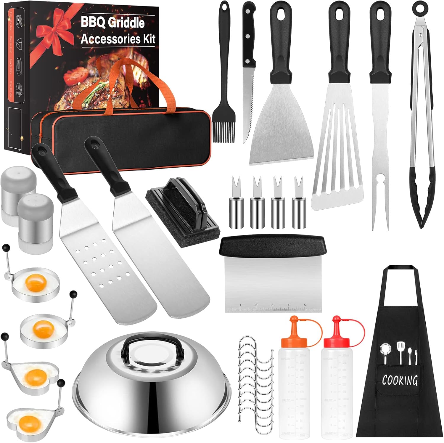Amazon.com : Griddle Accessories Kit, 35PCS Flat Top Griddle Grill ...