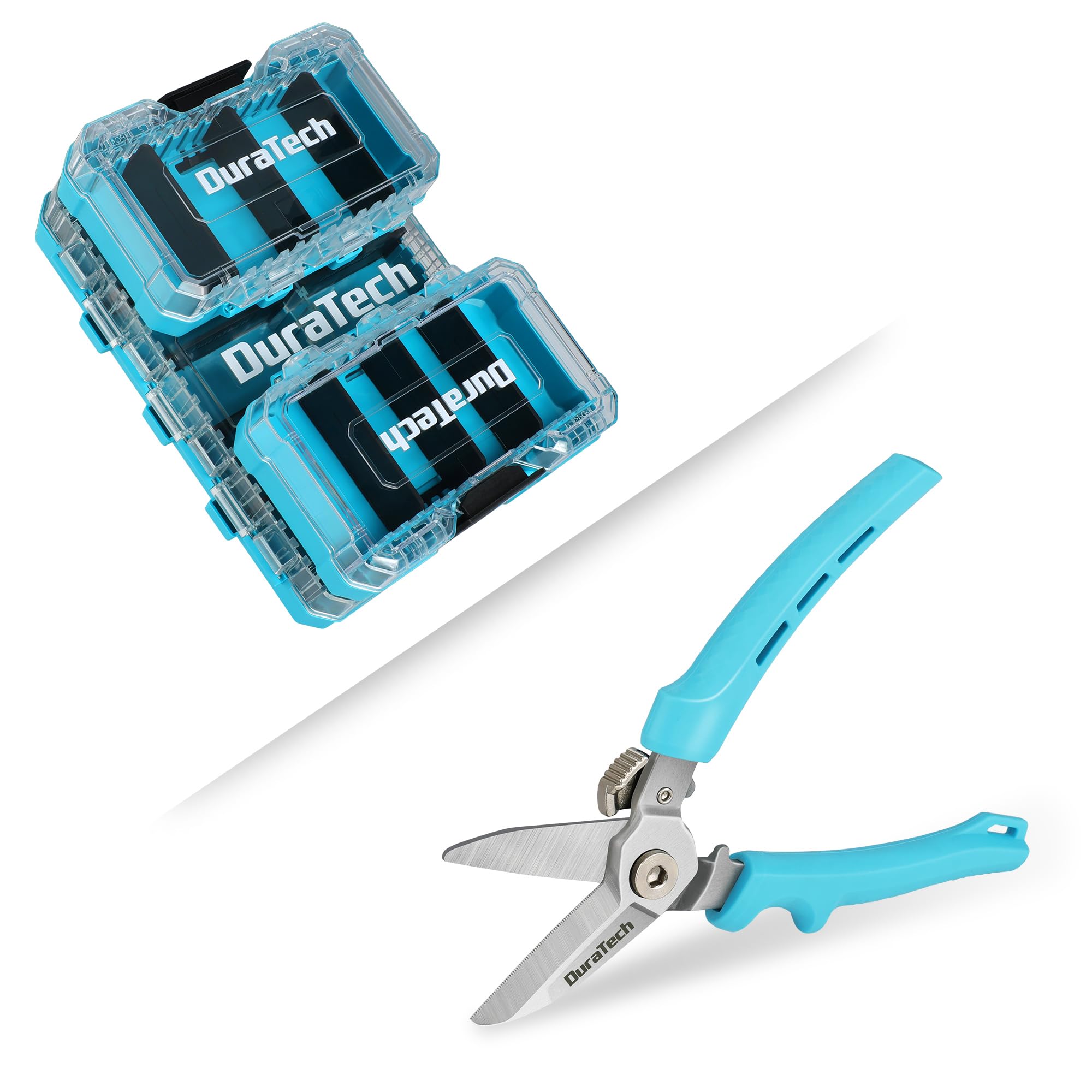 DuraTech 3 Pieces Small Parts Organizer, 14 Compartments, Removable ...