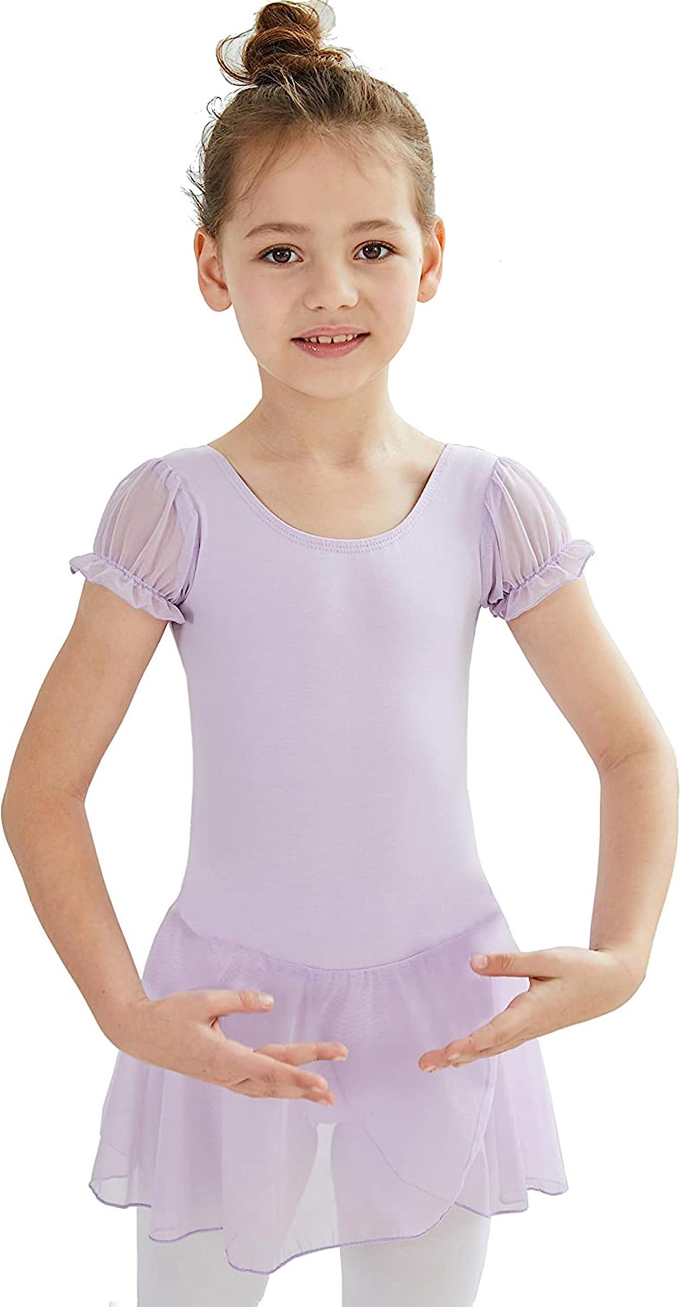 Snapklik.com : MdnMd Purple Dance Ballet Leotard For Toddler Girls