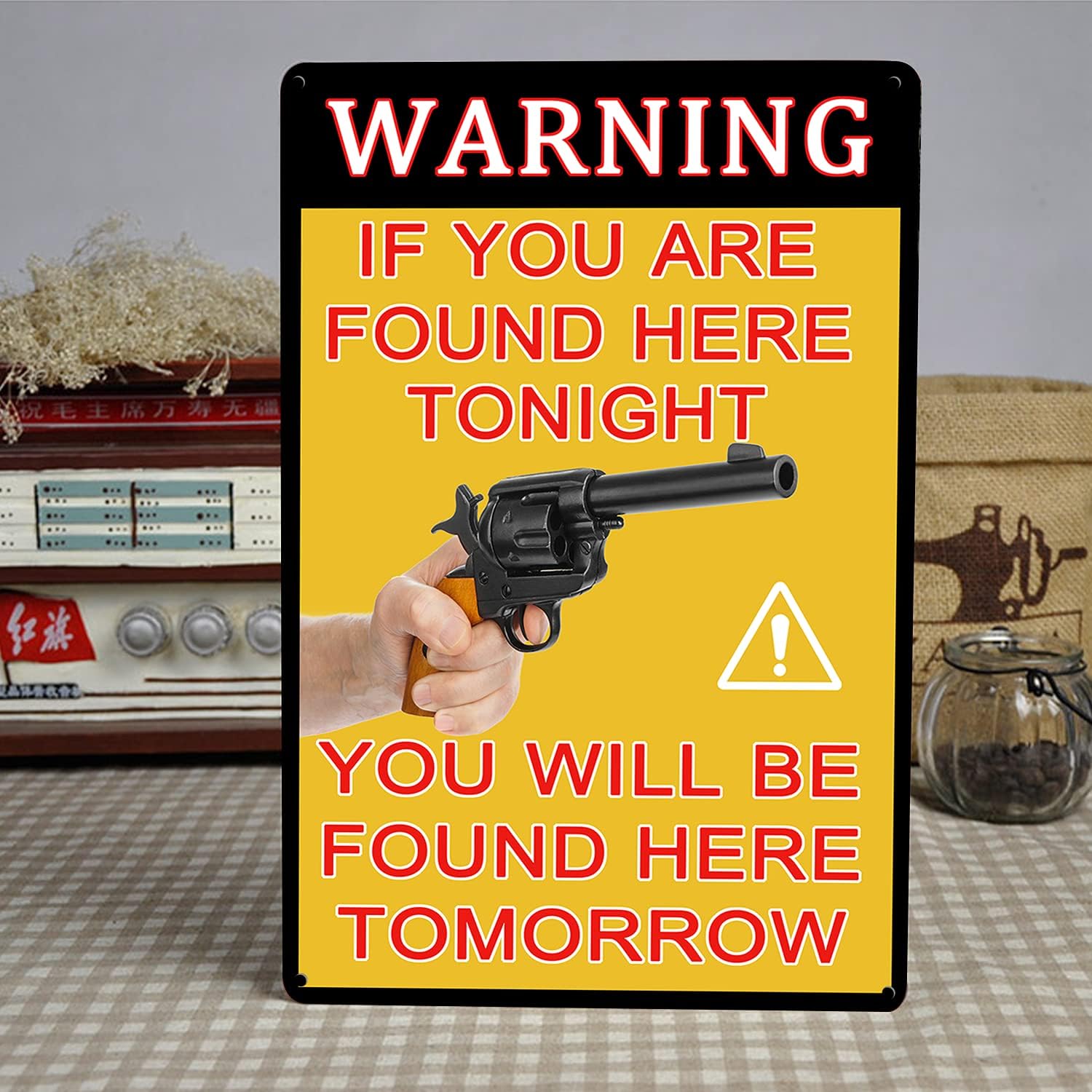 If You are Found Here Tonight Tin Sign Retro Style Sign Vintage Wall ...