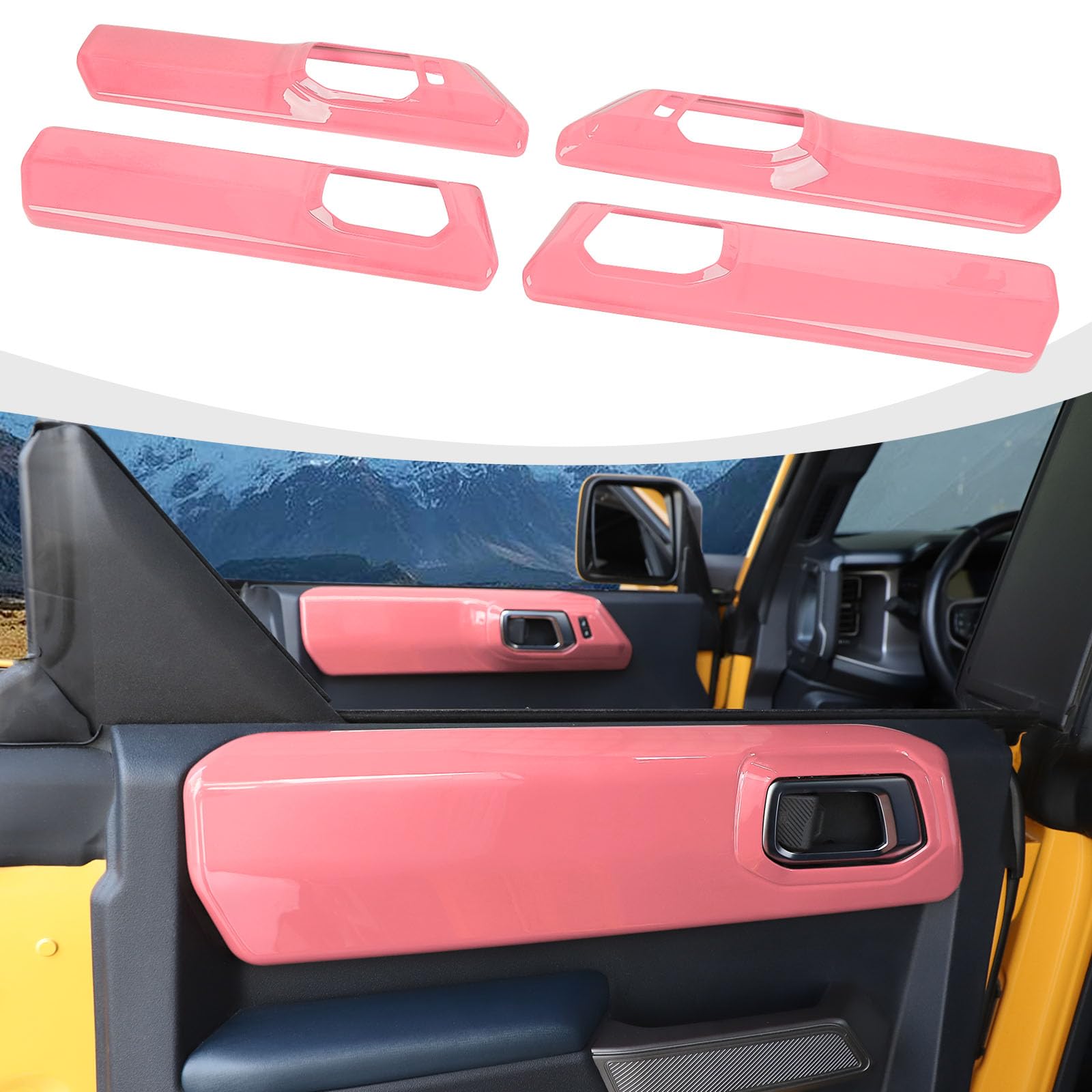 Amazon.com: RAZPOY Inner Door Handle Panel Cover Trim Compatible with ...