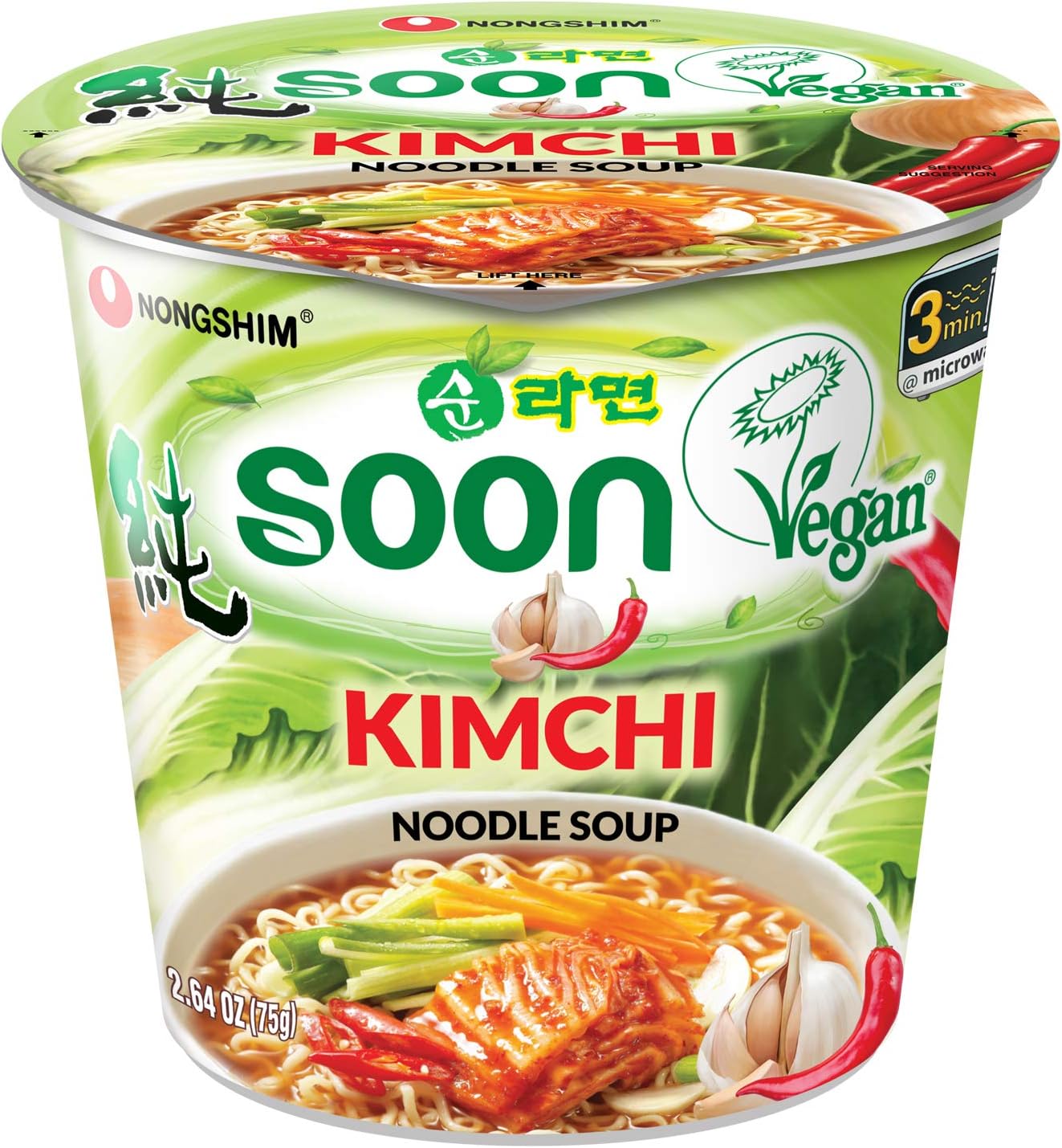 Amazon.com : Nongshim Champong Noodle Soup, Spicy Seafood Flavor, 4.58 ...