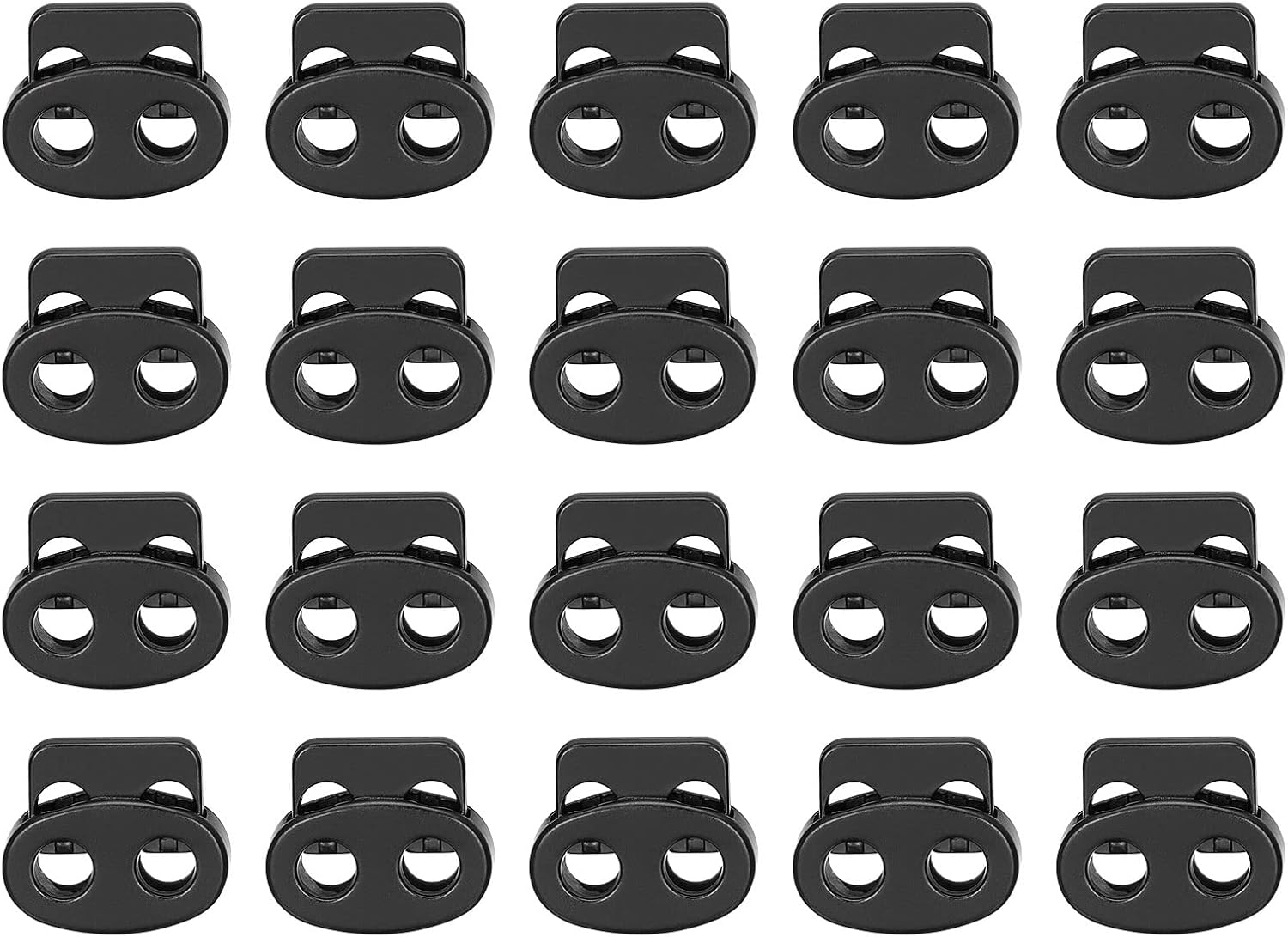 Amazon.com: uxcell Spring Cord Lock End Toggle, 20Pcs Double Hole ...