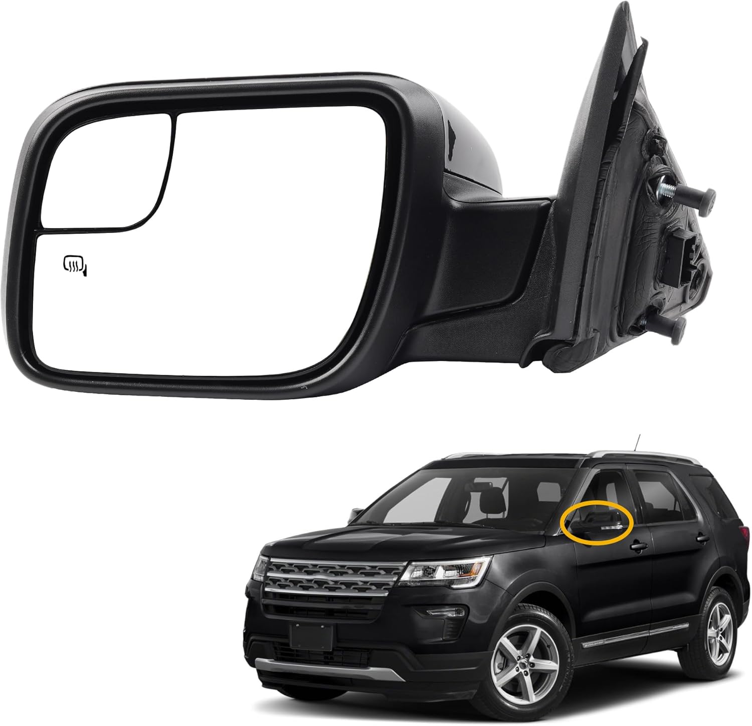 Amazon.com: Dasbecan Left Driver Side Door Mirror Compatible with Ford ...