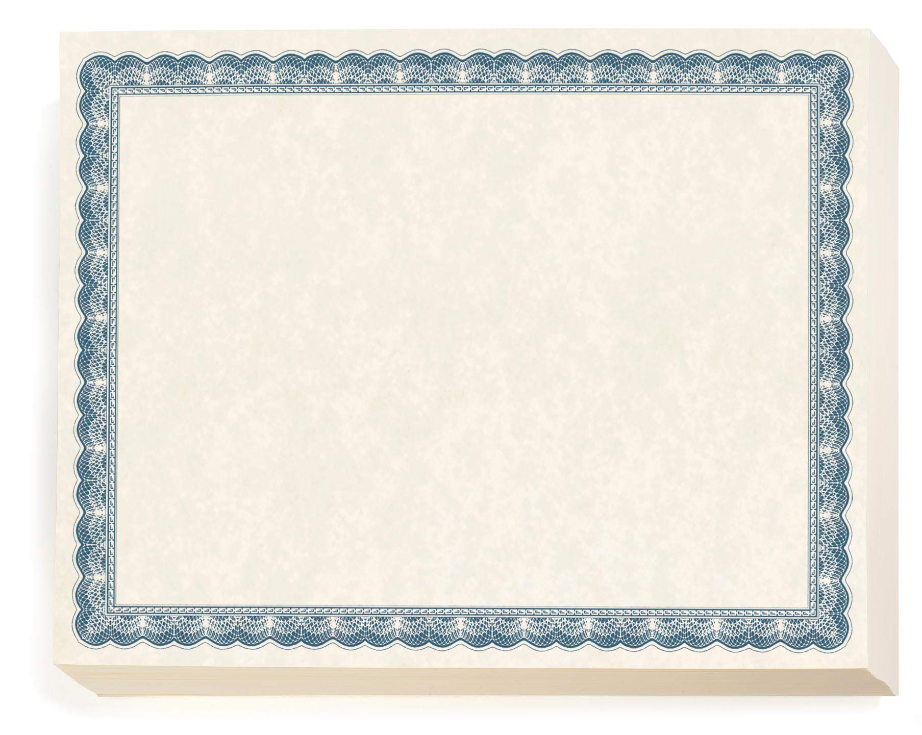 Amazon.com : York Blue White Certificate Paper, Blue Border, 8.5 x 11 ...