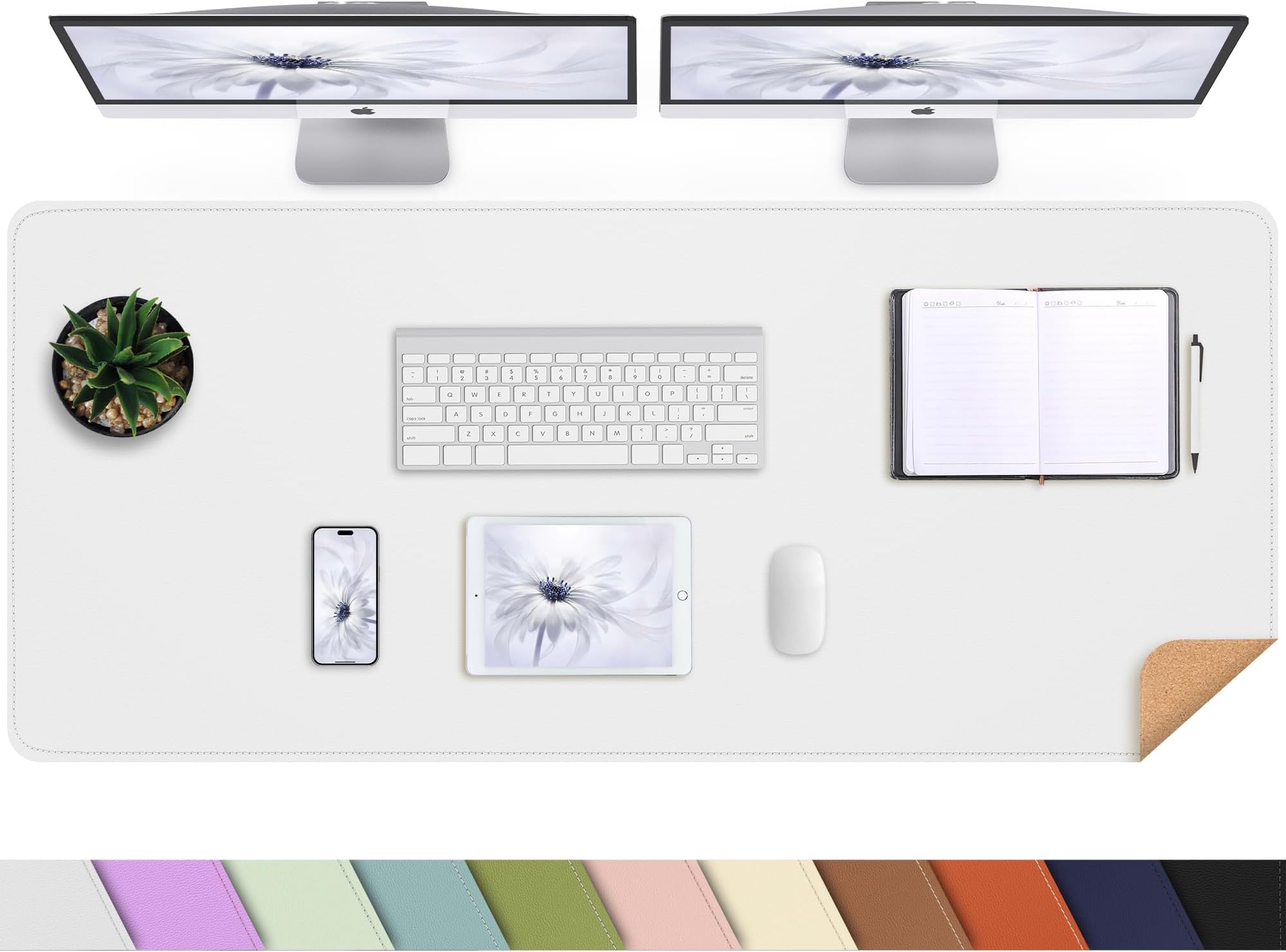 Amazon.com : 24 X 48 Inch Desk Blotter Pad on Top of Desks Waterproof ...