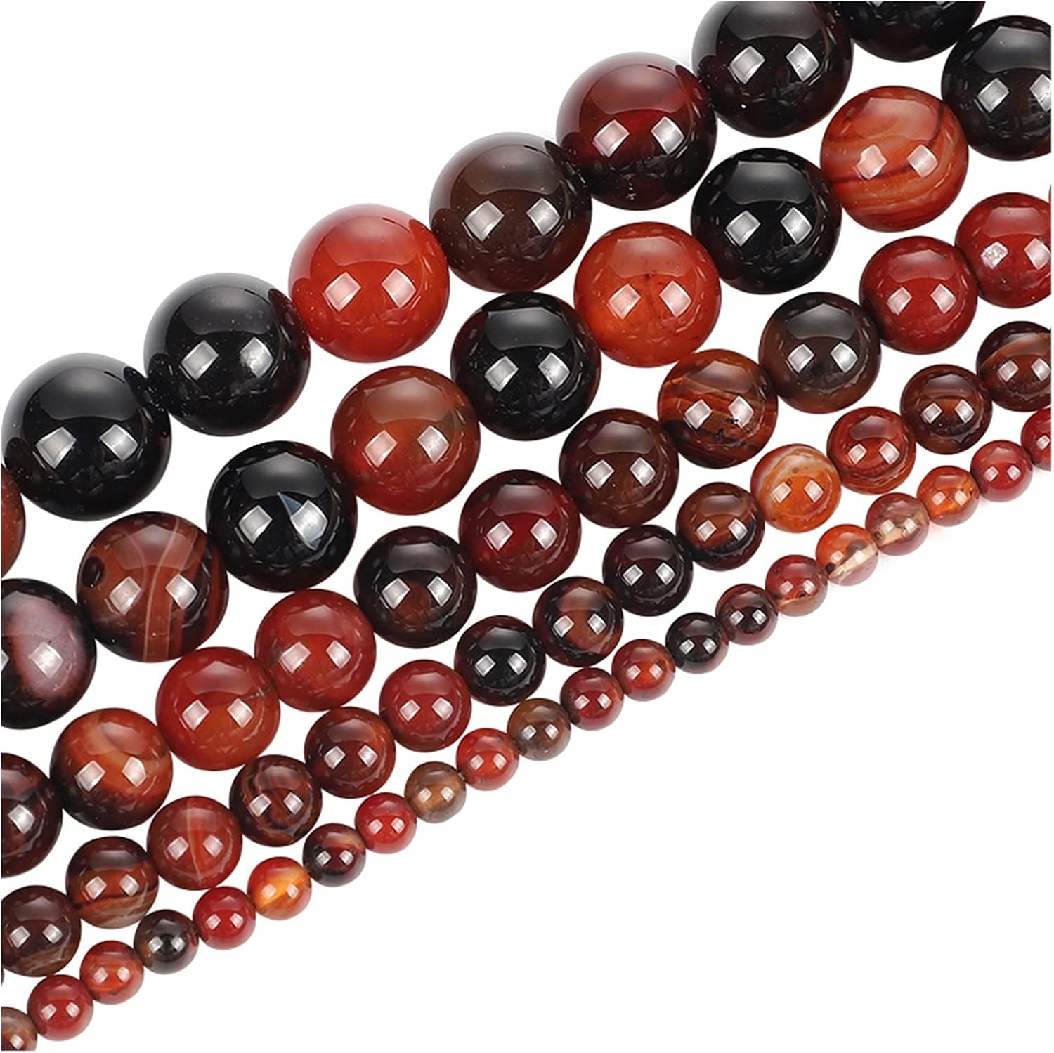 Amazon.com: DBTTA XC 45 Styles Natural Stone Beads India Agate ...