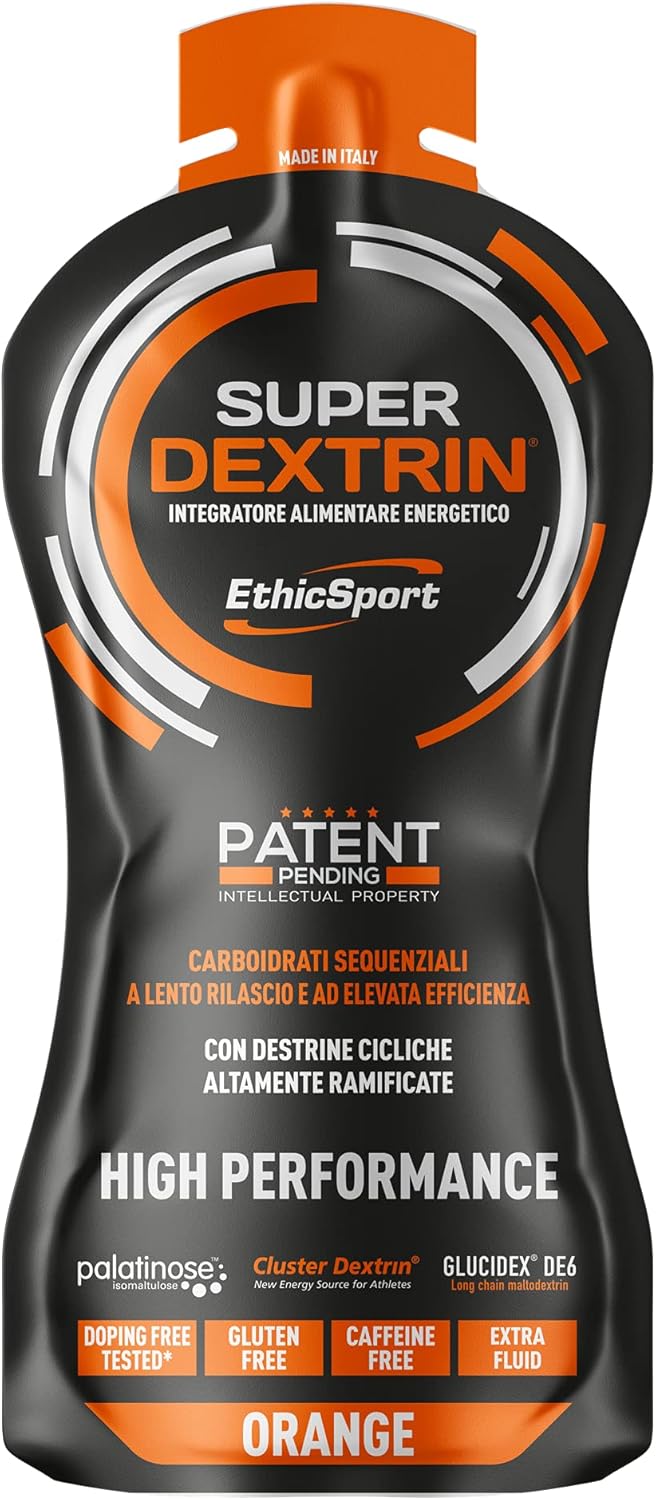 EthicSport - Super Dextrin Gel - Pack da 55 ml - Gusto: Arancia ...