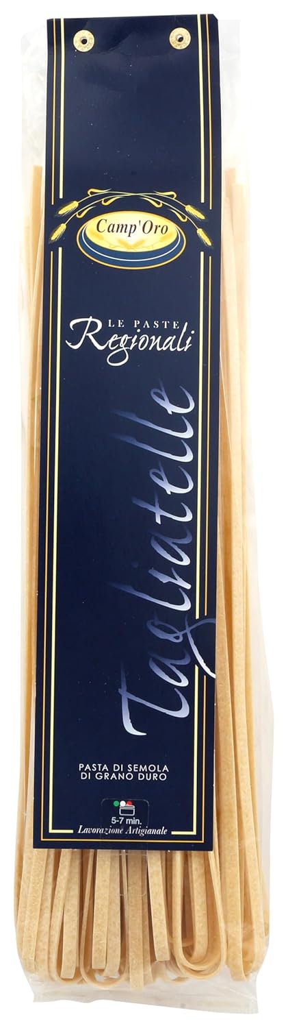 Amazon.com : Camp'Oro Classic Flat Ribbon Pasta Pasta Pack of 4 Bag ...