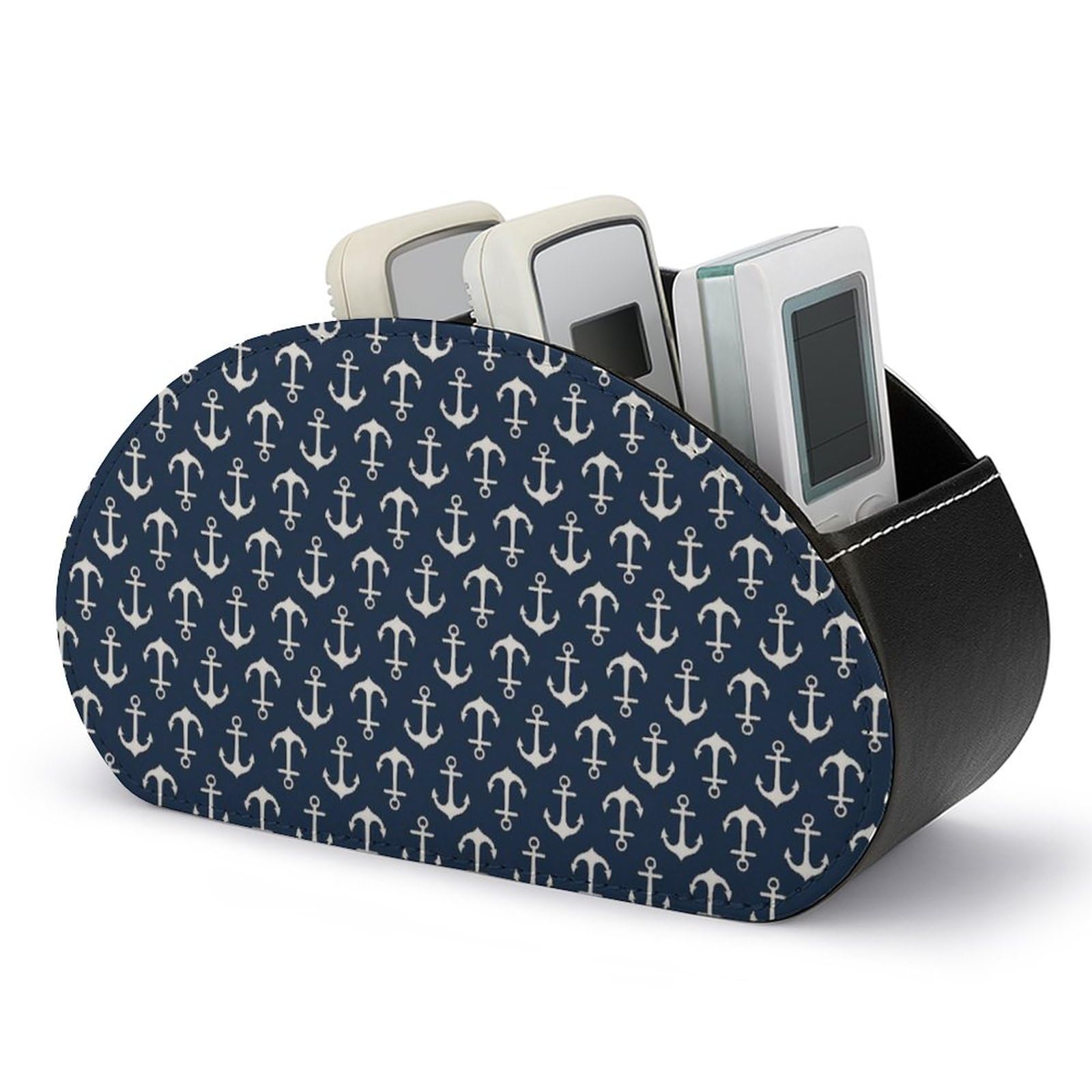 Amazon.com: Nautical Anchors Pu Leather TV Remote Control Holder ...