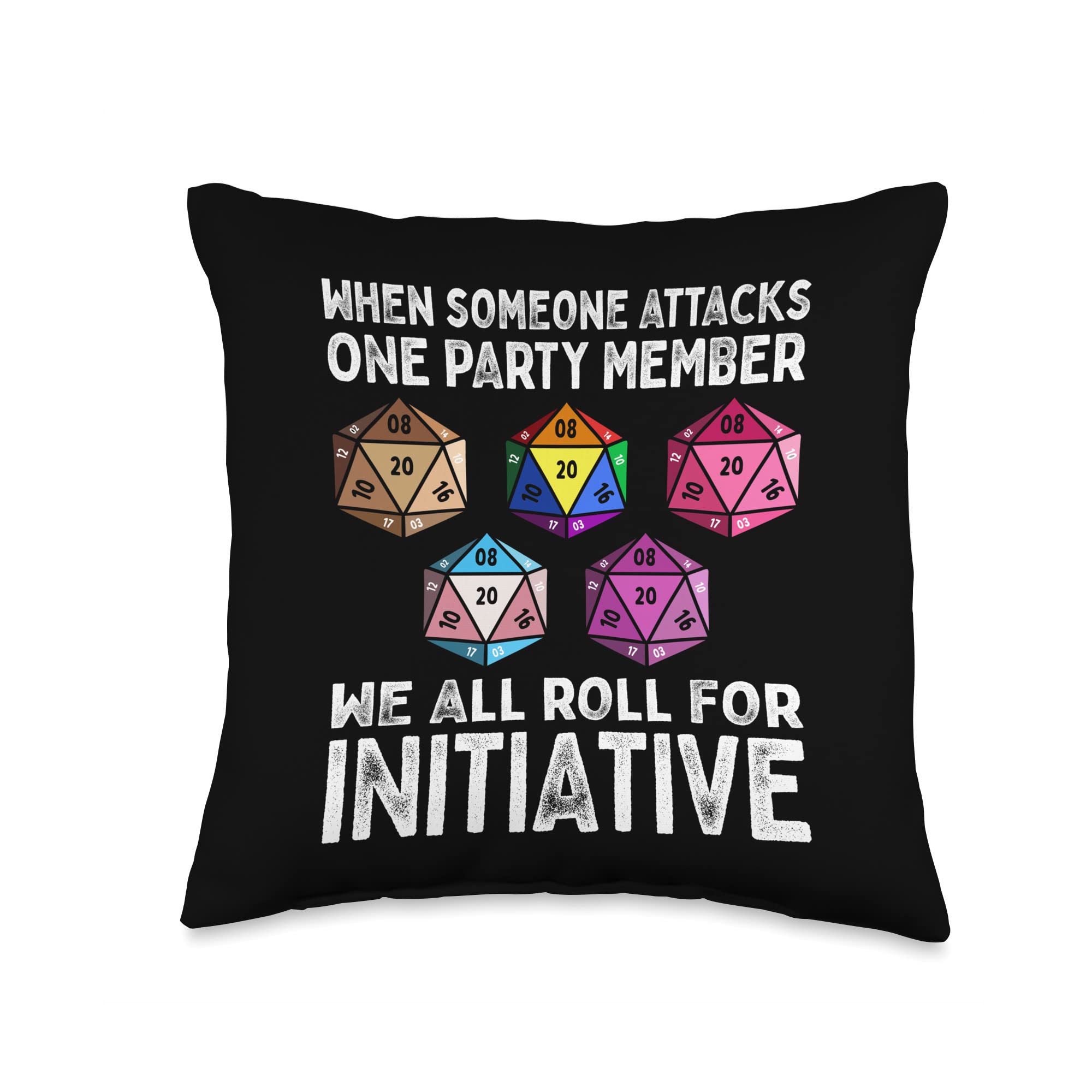 Amazon.com: When Someone Attacks One Party Member D20 Dice LGBTQ Ally ...