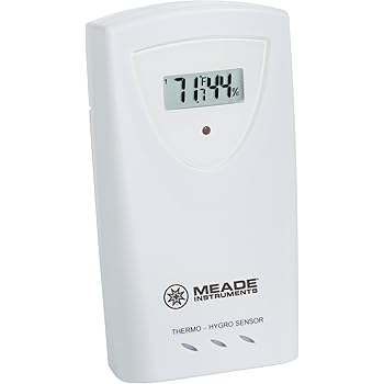 Amazon.com: Meade Instruments TS33C-M Temperature and Humidity Sensor ...