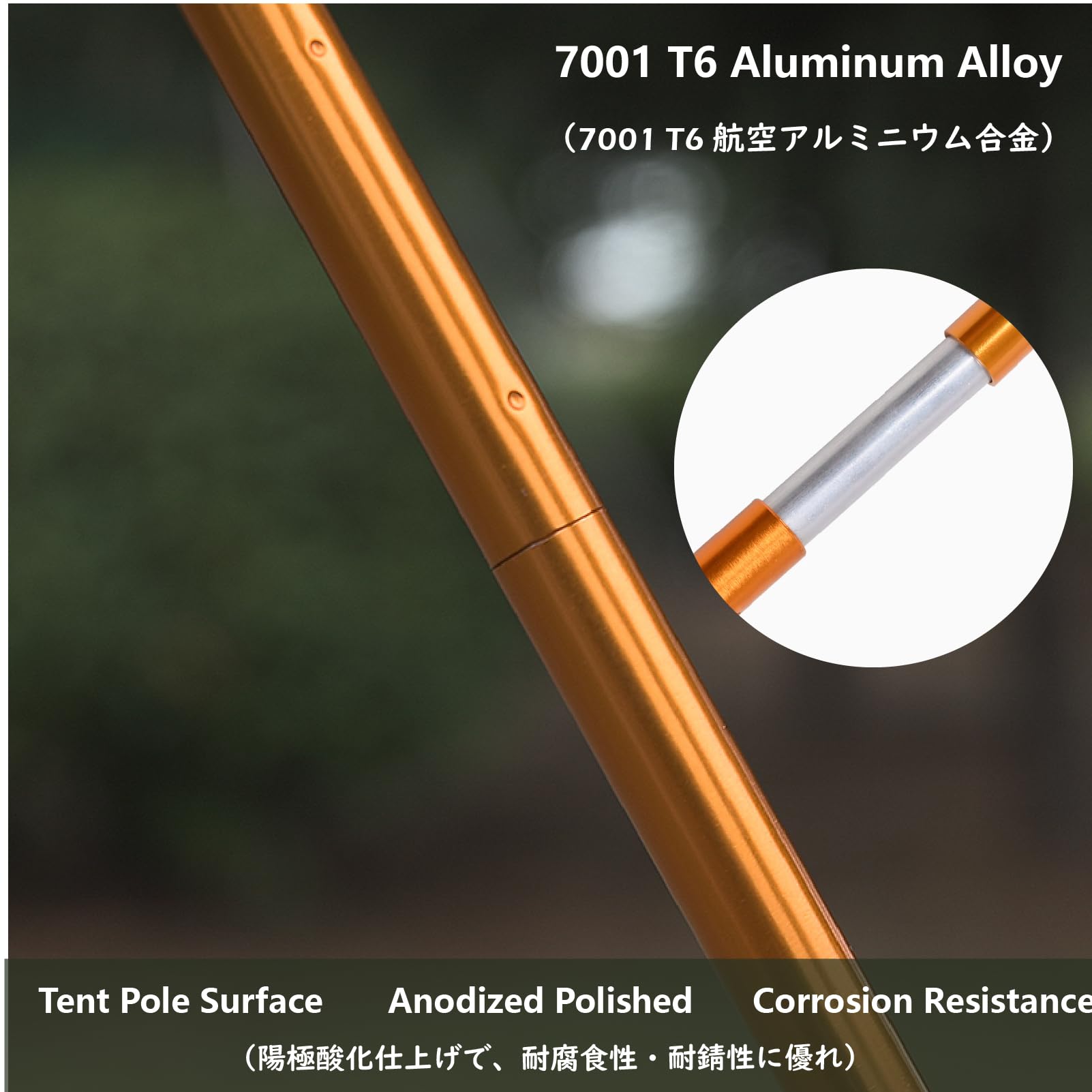 Snapklik.com : JEELAD Tent Pole Aluminium Rod Replacement Tent Pole ...