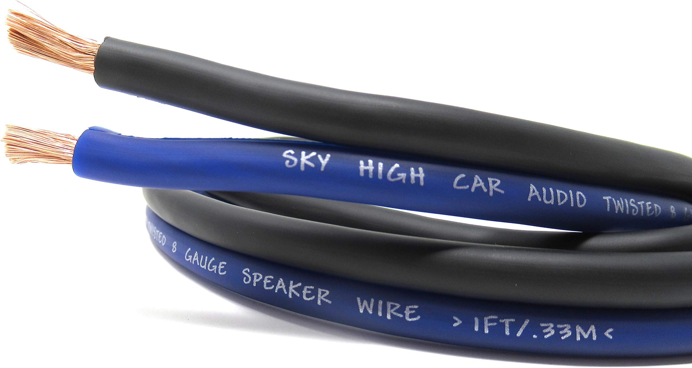 Amazon.com: 25' feet True 8 Gauge AWG CCA Speaker Wire Car Home Audio ...