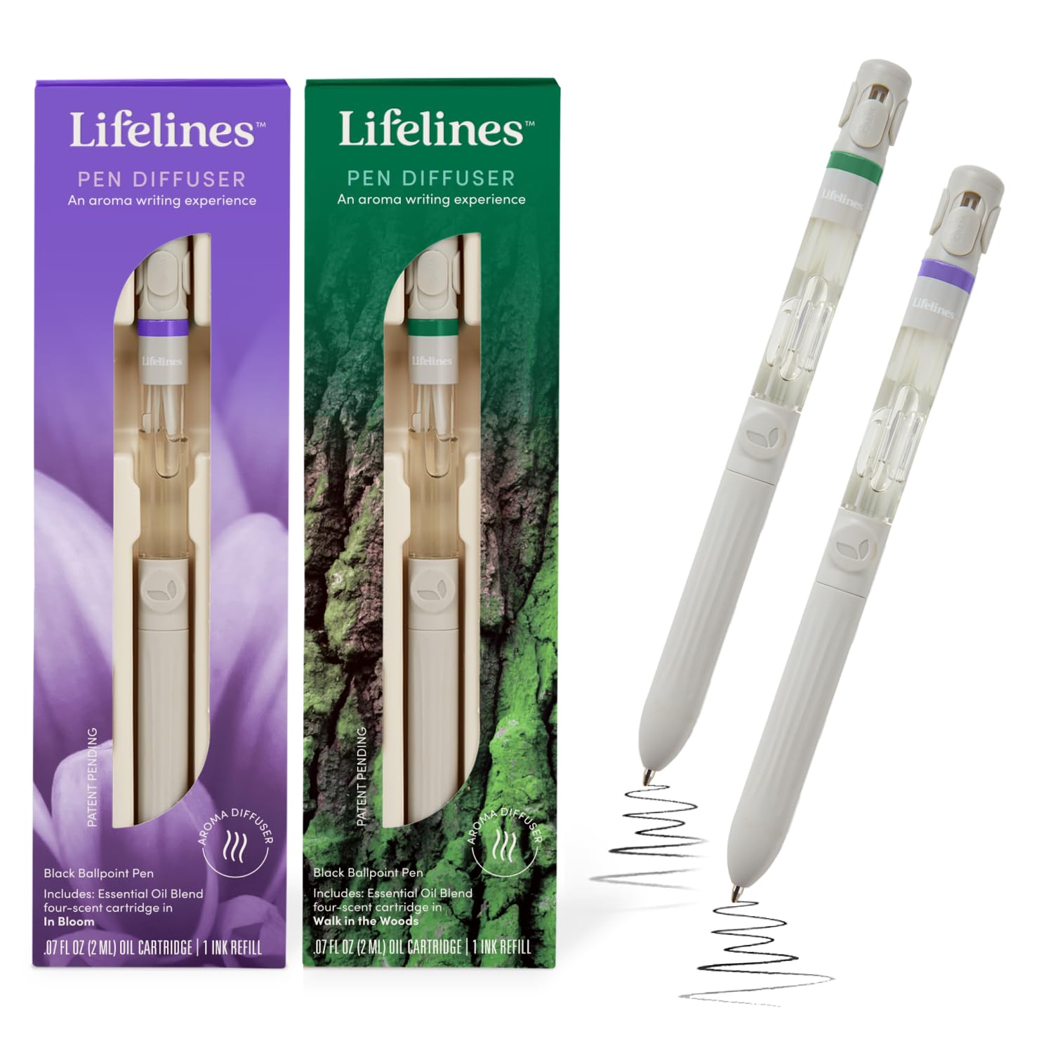 Lifelines 2 Pack Pen Diffuser in in Bloom & Walk in The Woods Essential ...
