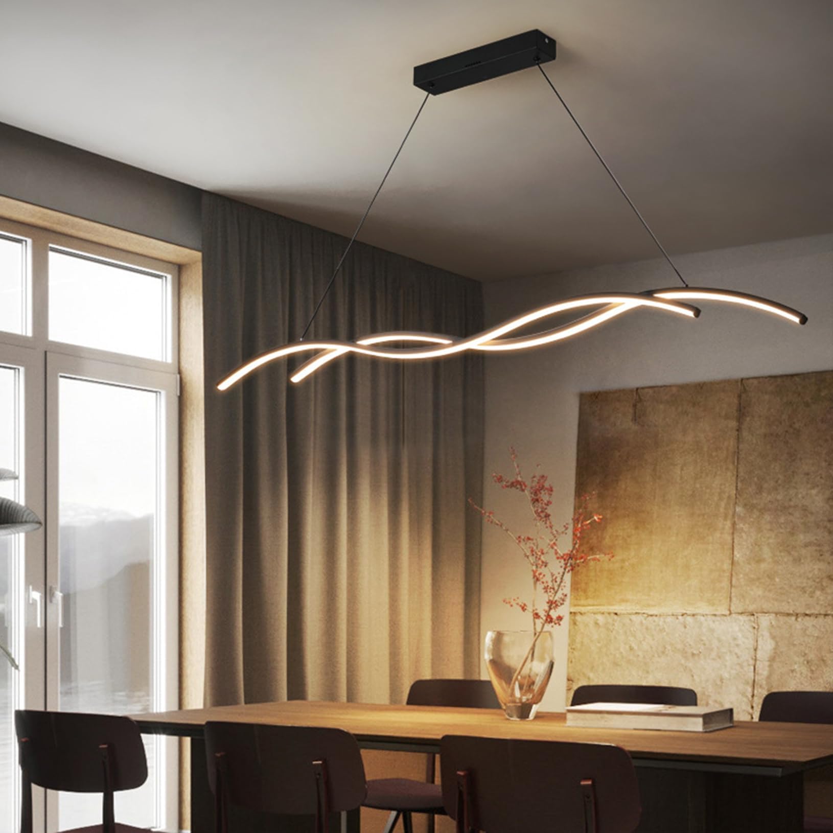 Bellastein Moderne LED pendelleuchte esszimmer dimmbar hängelampe ...