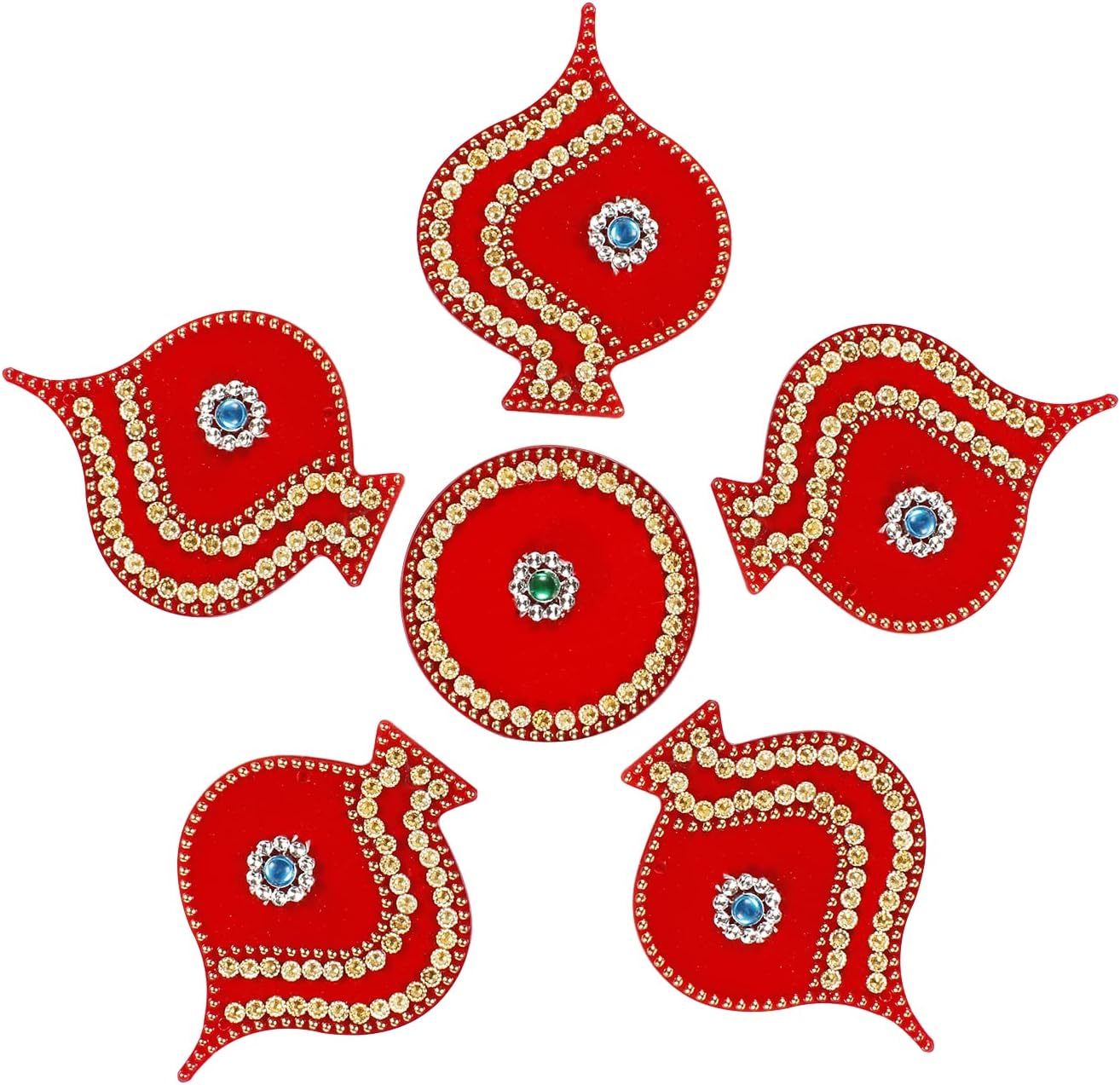 Amazon.com: Modak Design Acrylic Rangoli Floor Decorations Table ...