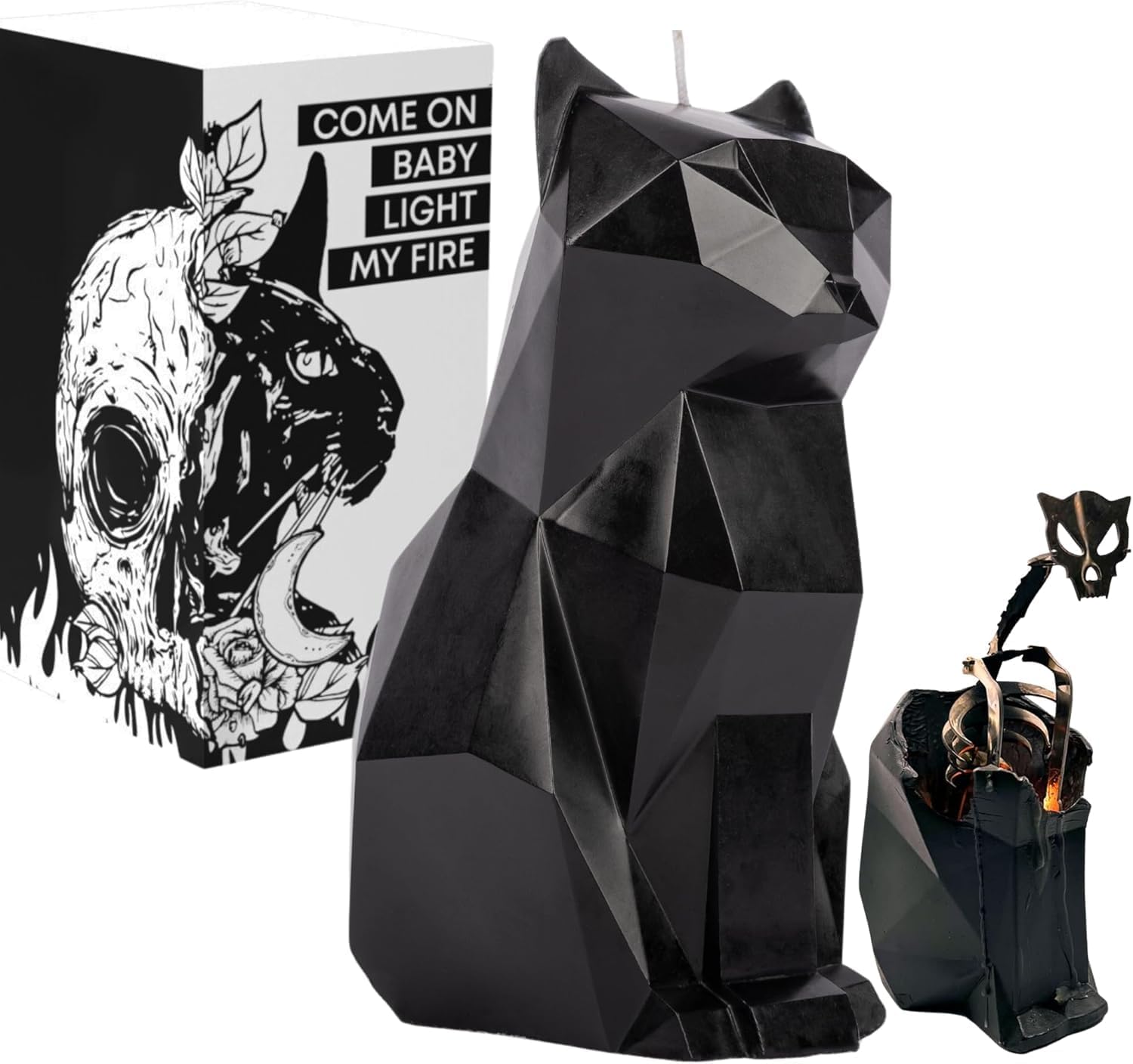 Amazon.com: Sacred Luxury Skull Candle Set - Witchy Gifts for Women ...