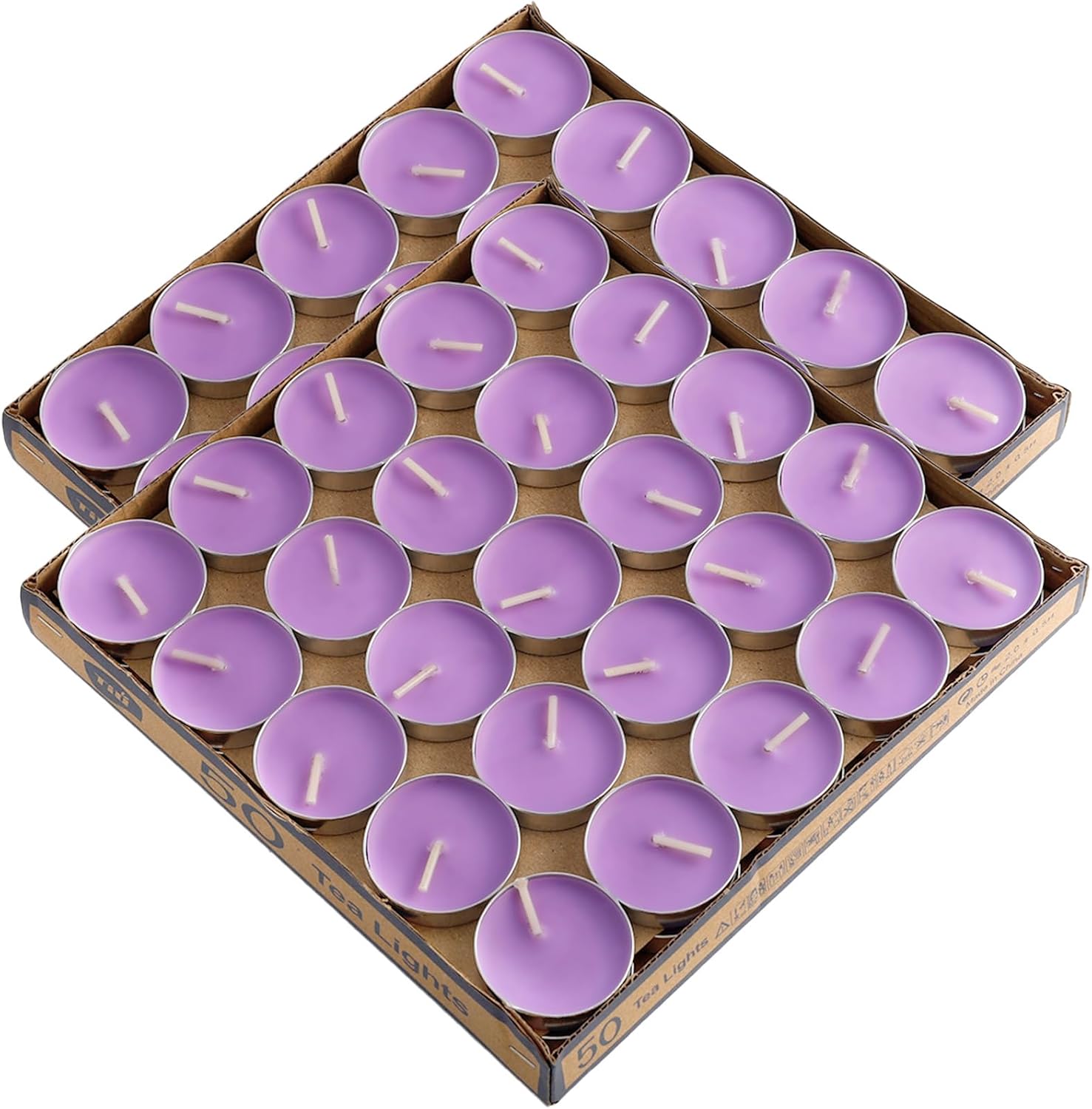 Amazon.com: Dyrfolm 100 Pack Tea Lights - Smokeless, Unscented ...