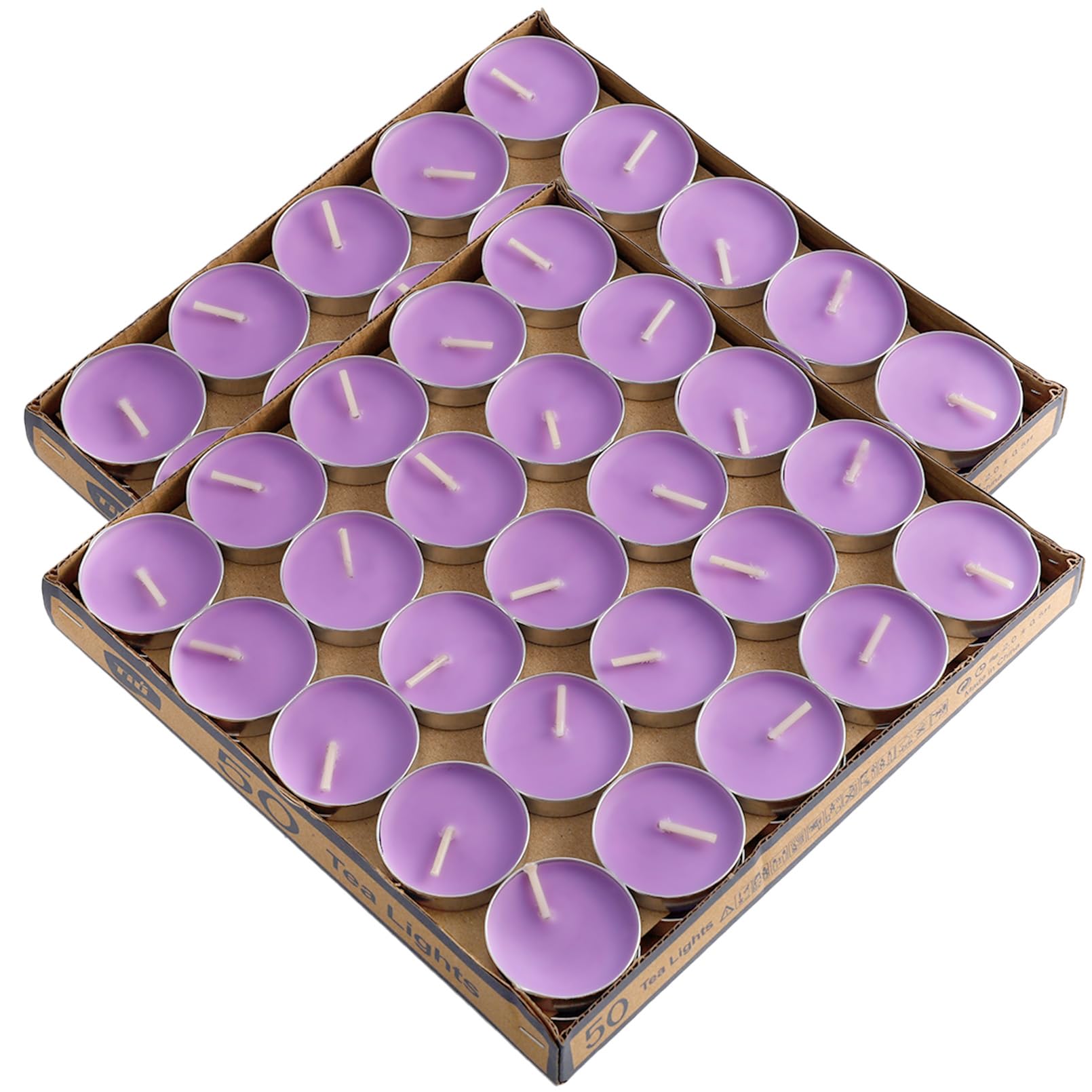 Amazon.com: Dyrfolm 100 Pack Tea Lights Candles,Smokeless Candles ...