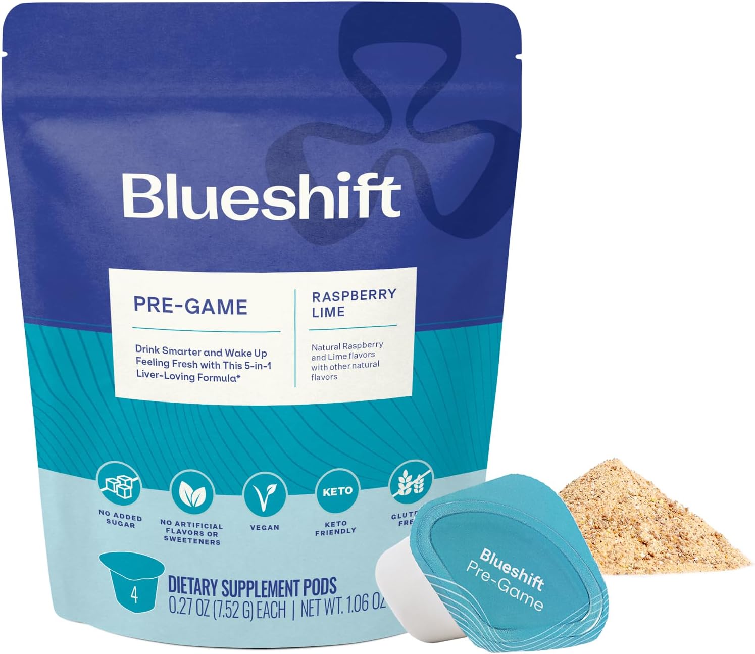 Amazon.com: Blueshift Pre-Game, Liver Health Support, Hydration Packets with Milk Thistle ...