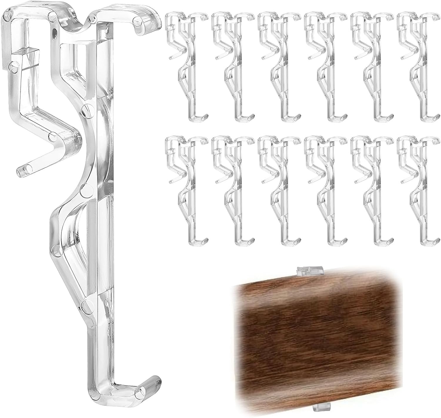 Amazon.com: Ymapinc 12Pcs 2.5 Inch Clear Valance Clips for Blinds ...