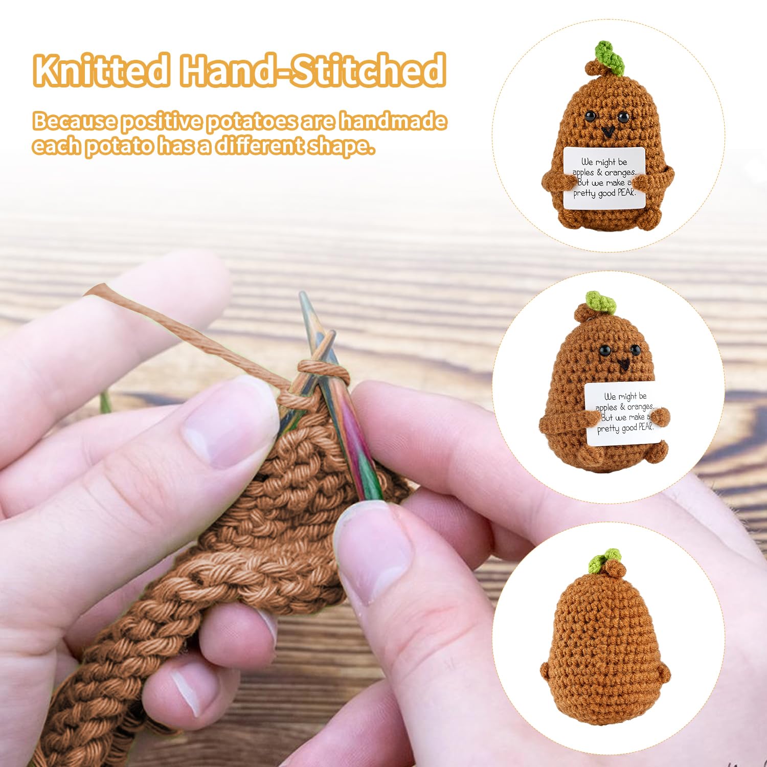 Douthfolle Positive Potato, Positive Doll Emotional Support Doll Potato ...