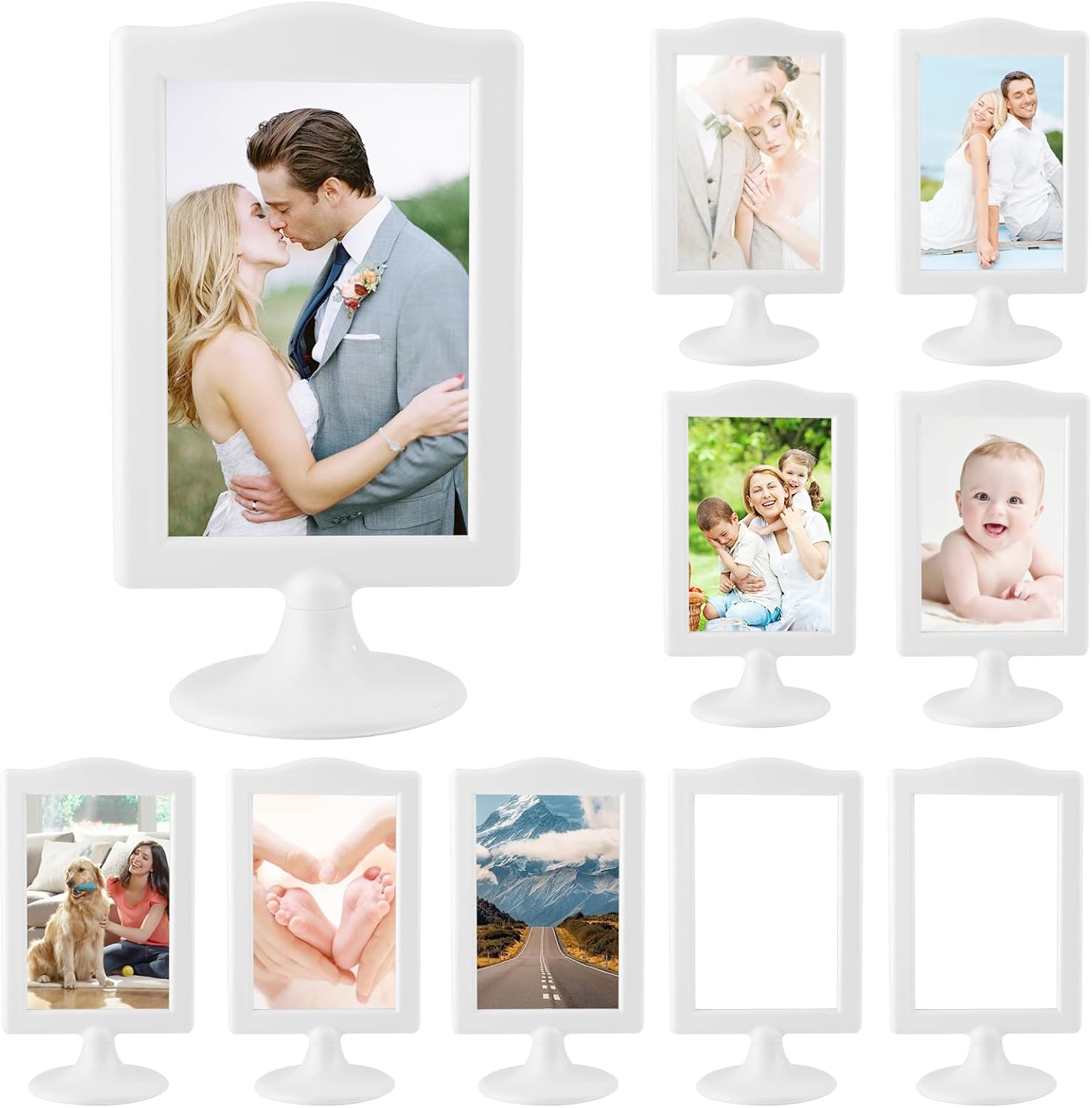 Amazon.com - Sopoloray 10Pcs Double Sided Standing Picture Frame 4x6 ...