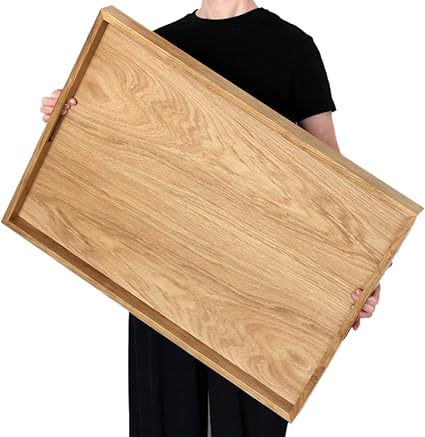 Large Wood Tray Oversized Ottoman Tray Large Serving Tray Large Ottoman ...