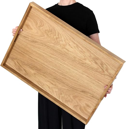 Large Wood Tray Oversized Ottoman Tray Large Serving Tray Large Ottoman ...