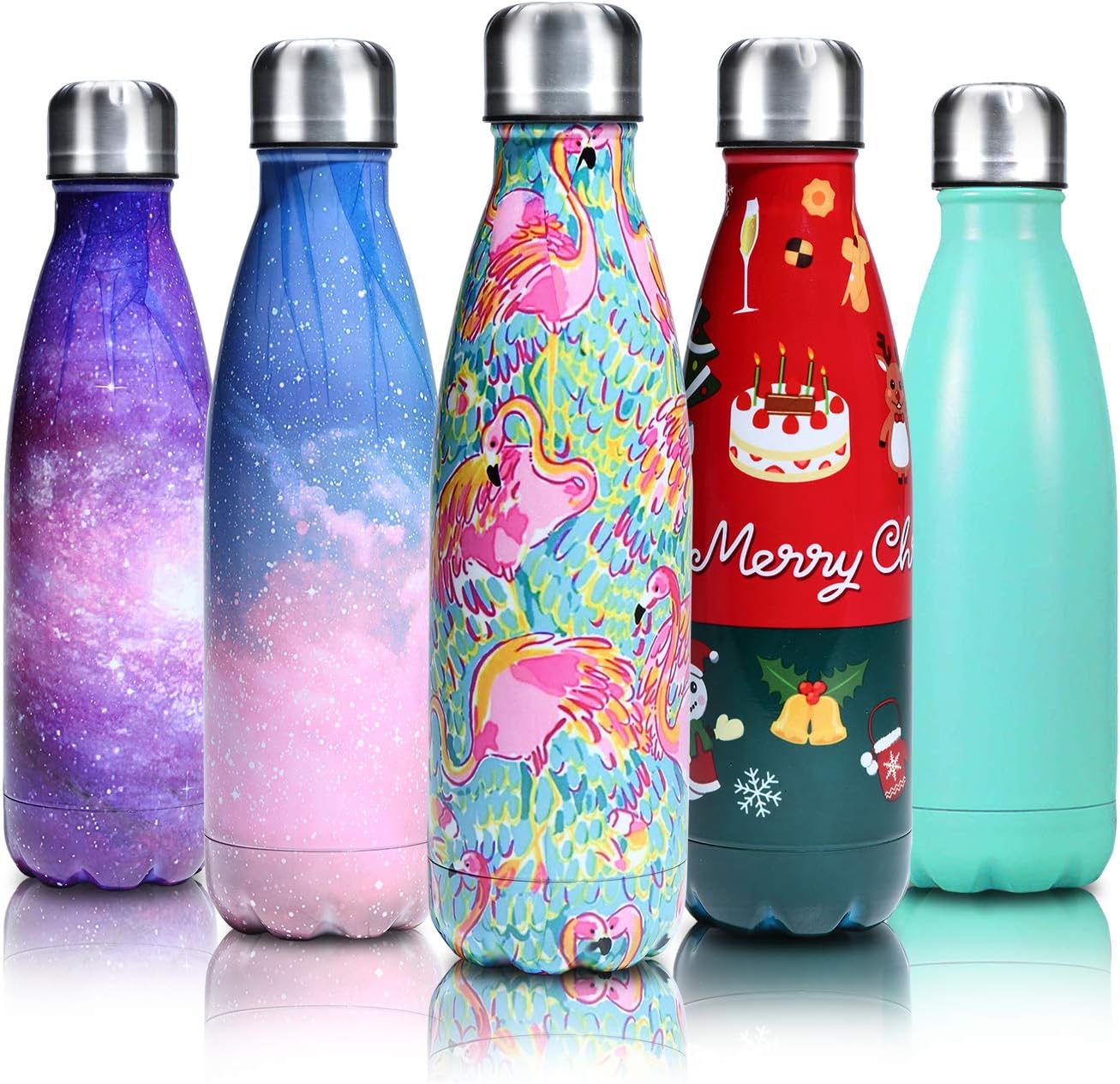Amazon.com: LKZAIY Insulated Water Bottle Reusable Stainless Steel ...