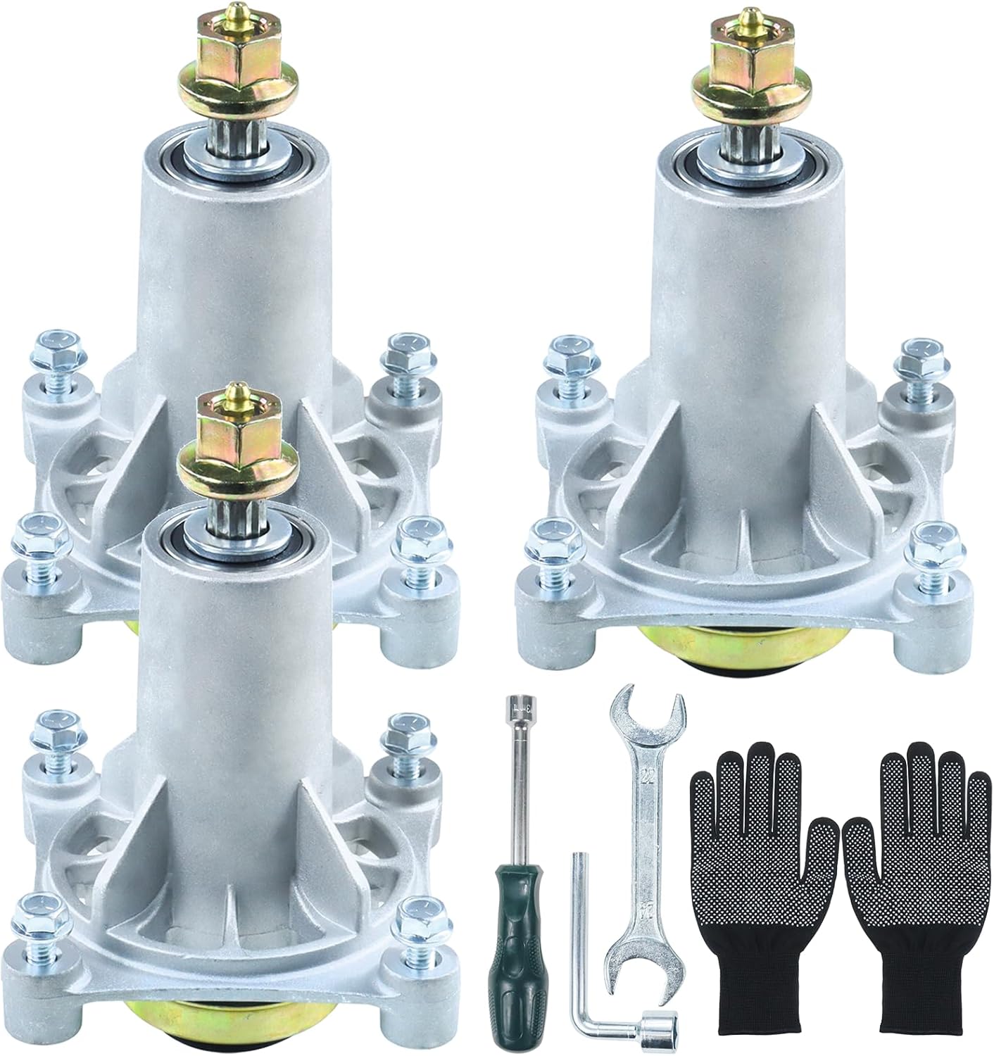 Amazon.com : Lawneagle 3 Pack Greased 587819701 Spindle Assembly Kit ...