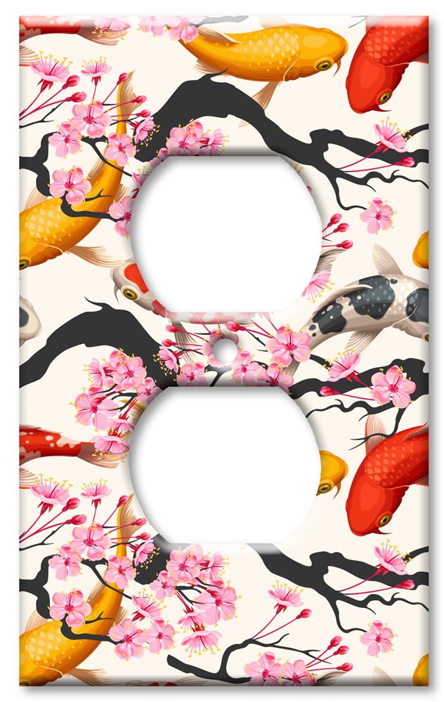 Art Plates Brand Electrical Outlet Wall/Switch Plate - Koi Fish ...