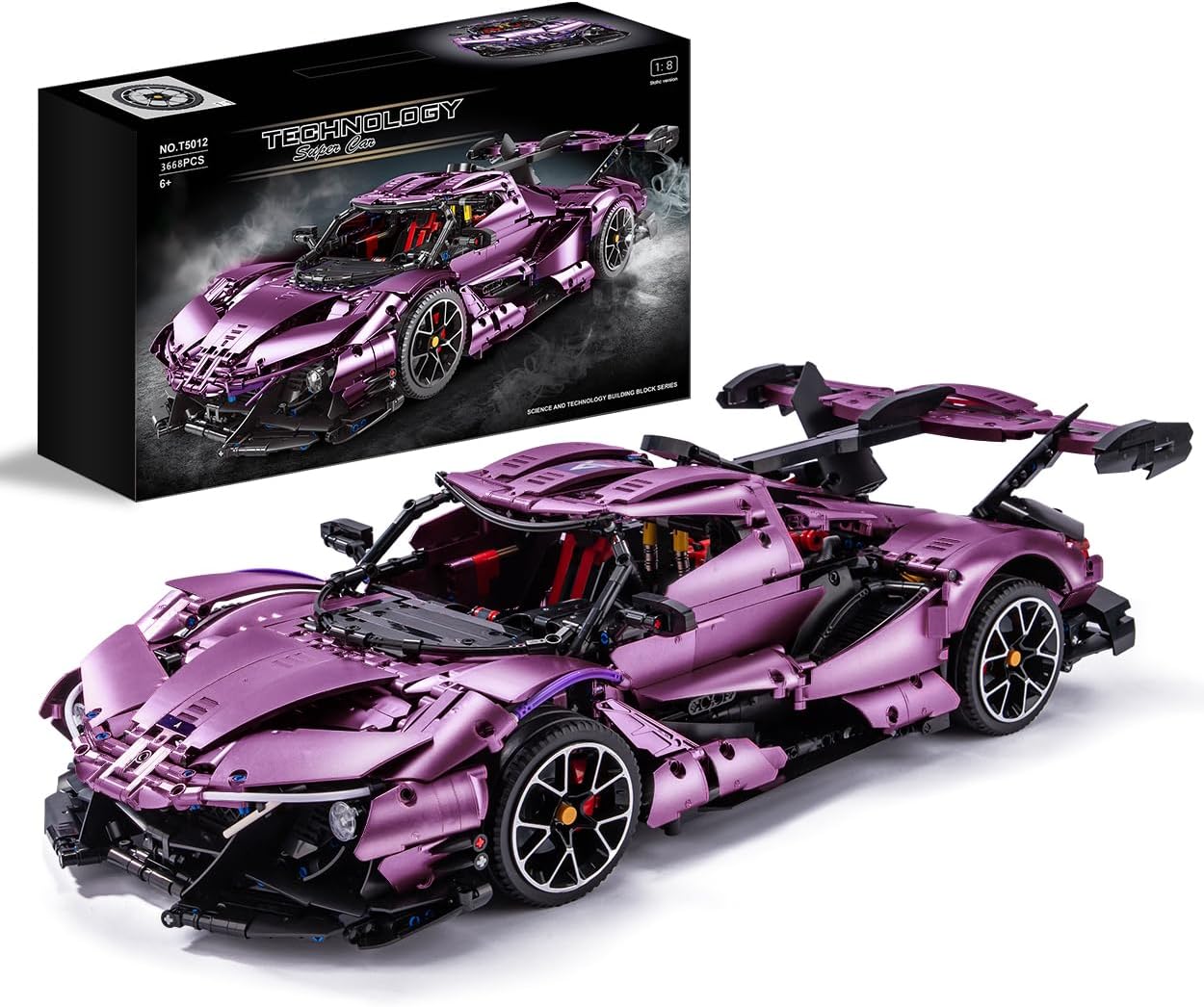 Amazon.com: DOSCOR Apello IE Sports Cars Building Kit,1:8 Scale MOC ...