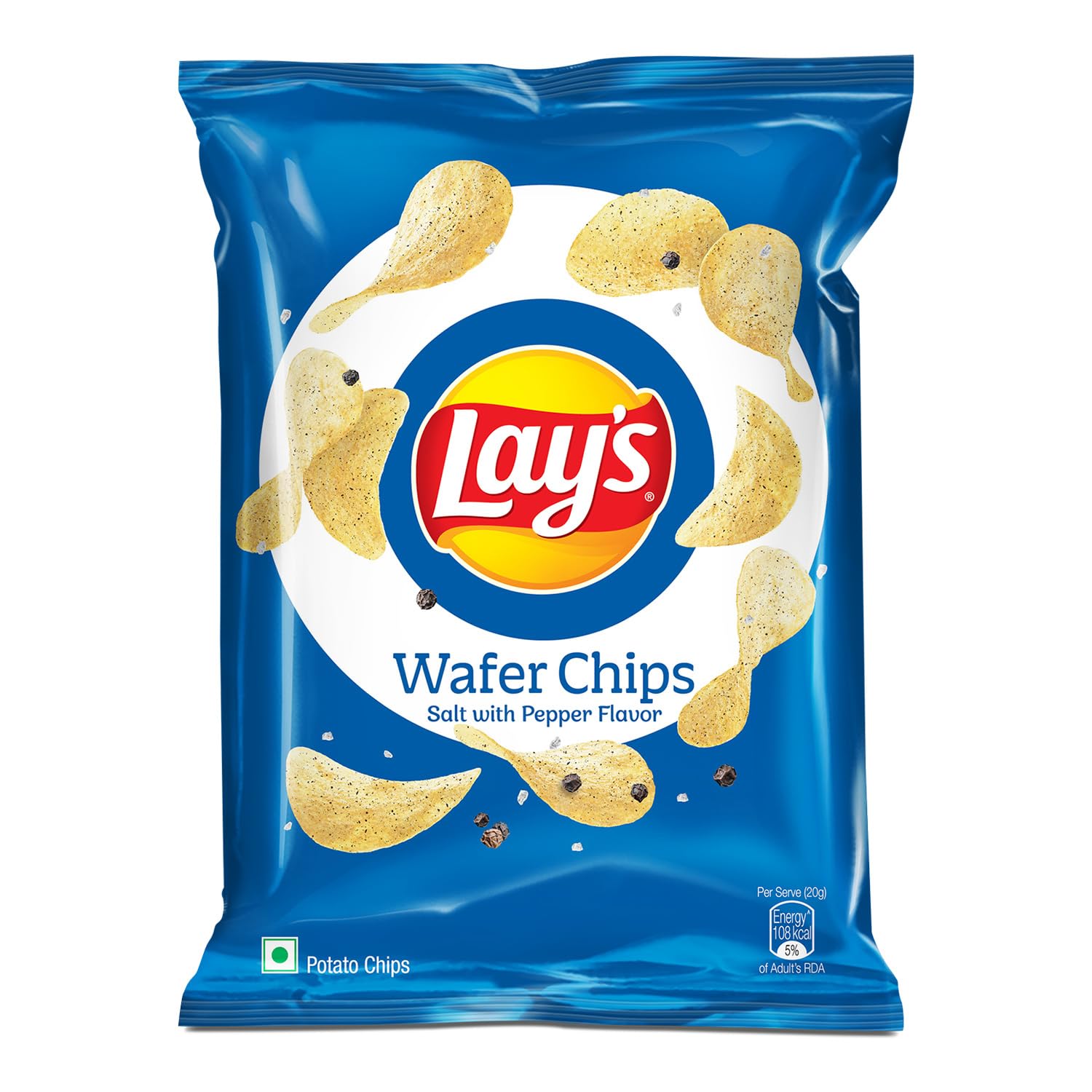 Lay's Wafer Style Potato Chips - Salt with Pepper, 48g/53g : Amazon.in ...