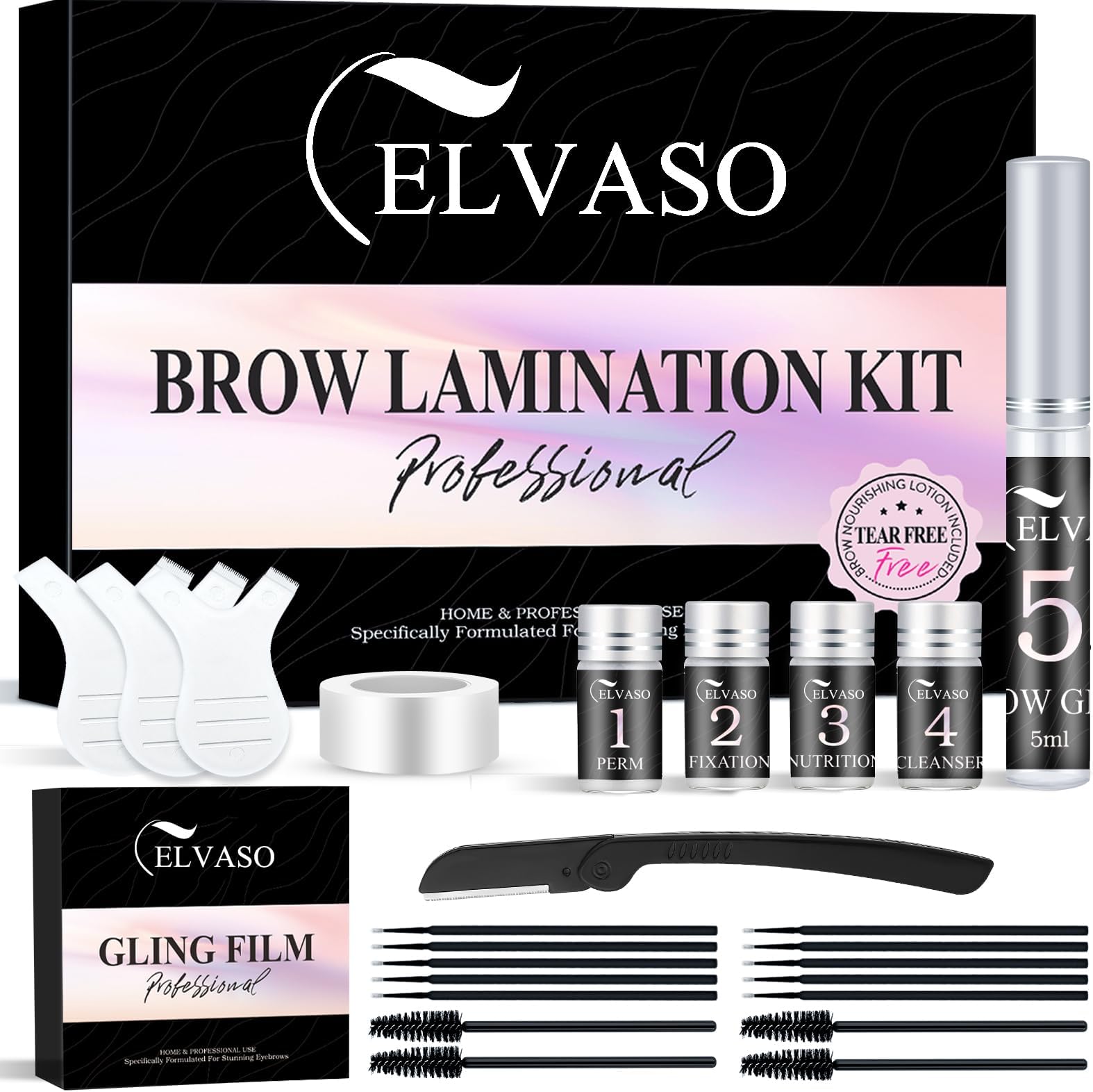 Amazon.com : Eyebrow Lamination Kit - Instant Brow Lamination Kit DIY ...