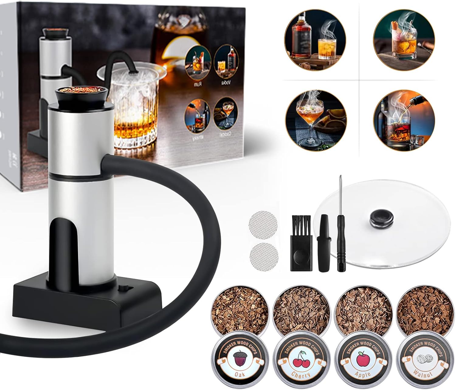 Amazon.com : Souroyea Smoke Gun for Cooking, Smoke Gun for Cocktails ...