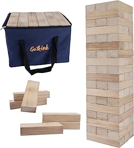 Amazon.com: GOTHINK Giant Tumble Tower Game, Large Tumbling Tower ...