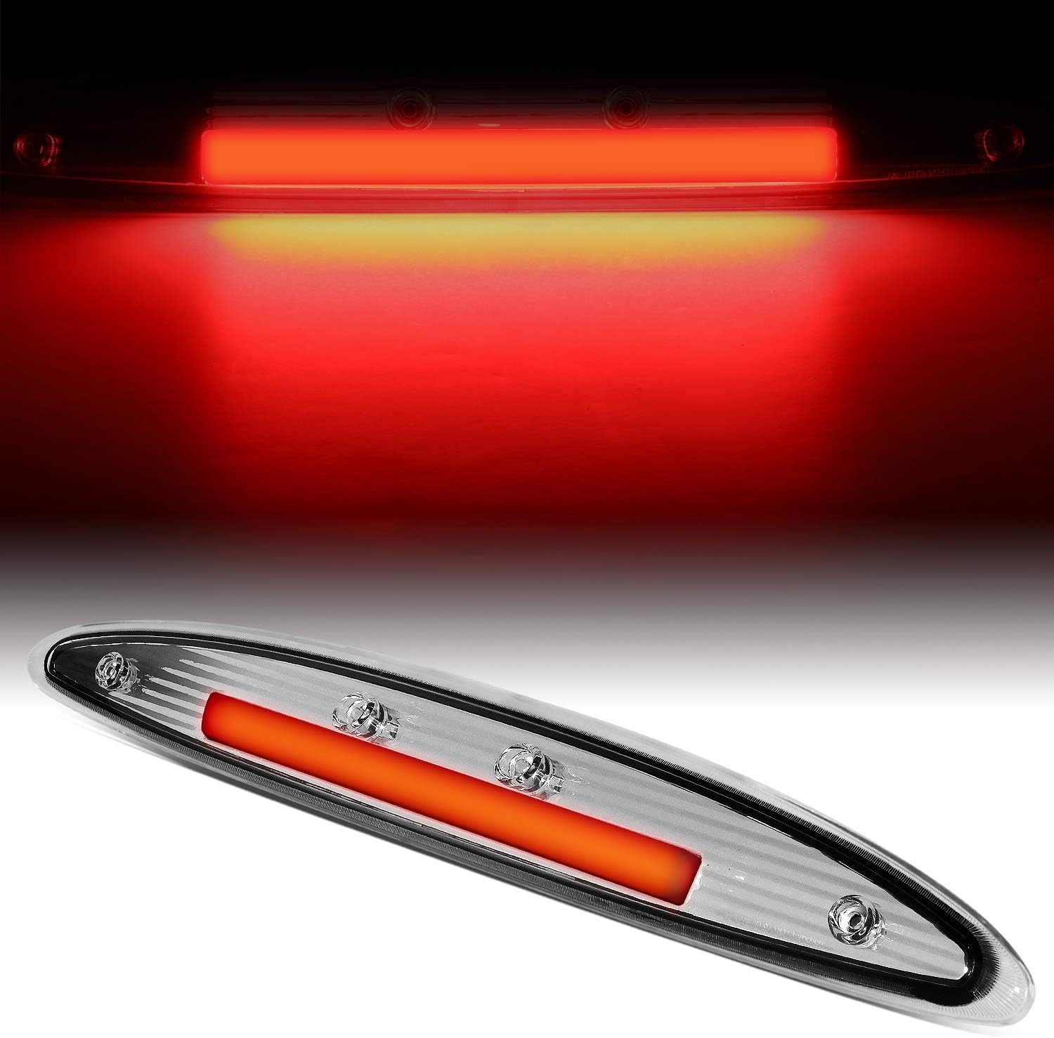 Amazon.com: DNA MOTORING 3BL-FEPD96-3D-LED-SM Smoked Lens 3D LED Third ...