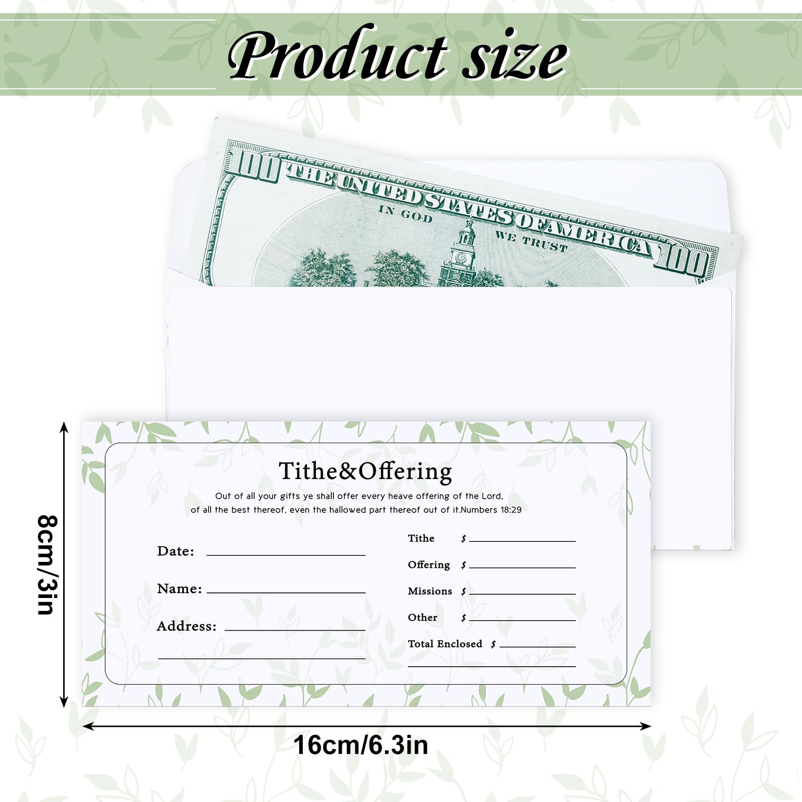 2014 Church Contribution Envelopes Offering Envelopes For Church