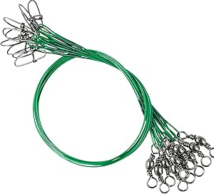 Amazon.com : QISHUO Wire Stainless Fishing Leader Saltwater Freshwater ...