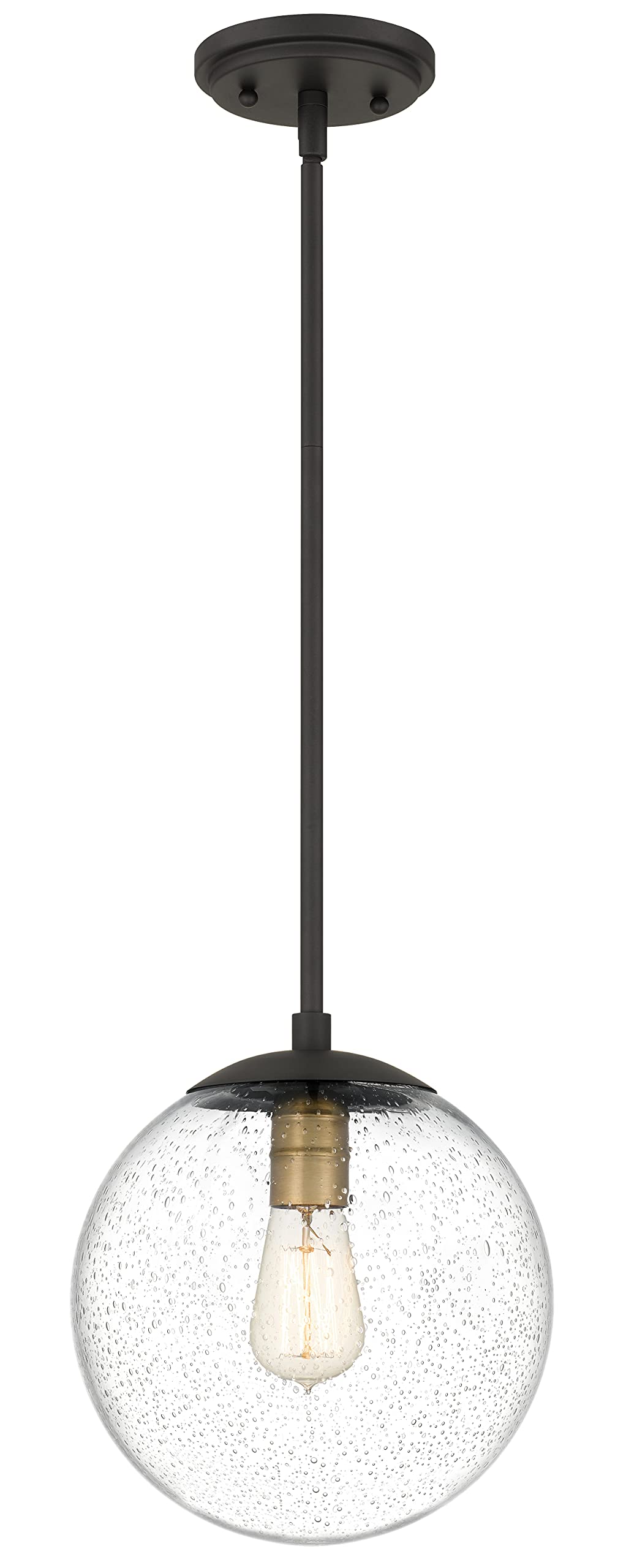 Tawson Fin Modern Farmhouse 1-Light Pendant Ceiling Light Fixture with ...