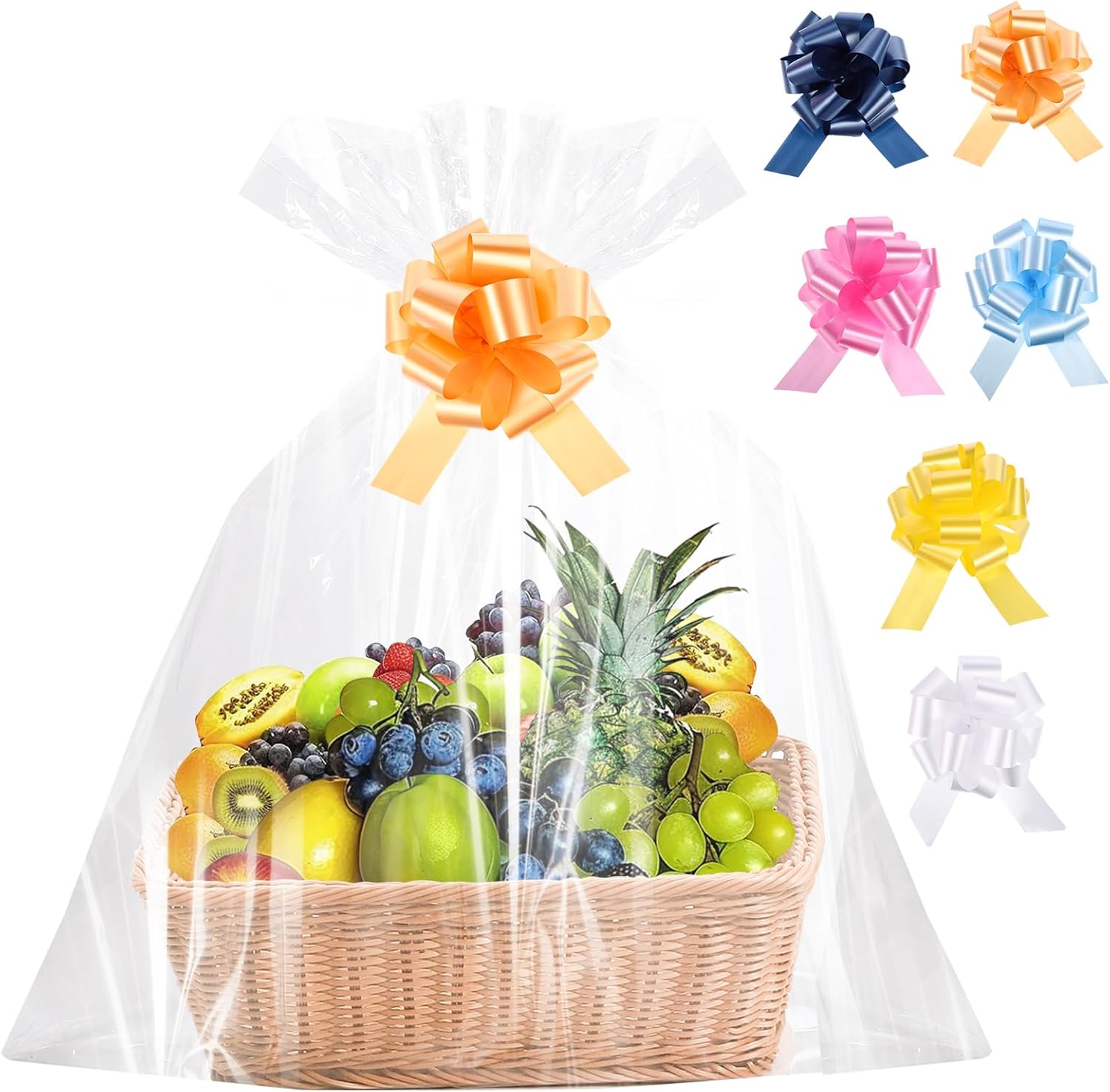 Amazon.com: 12 PCS Clear Cellophane Gift Bags 16x24 Inch Cellophane ...