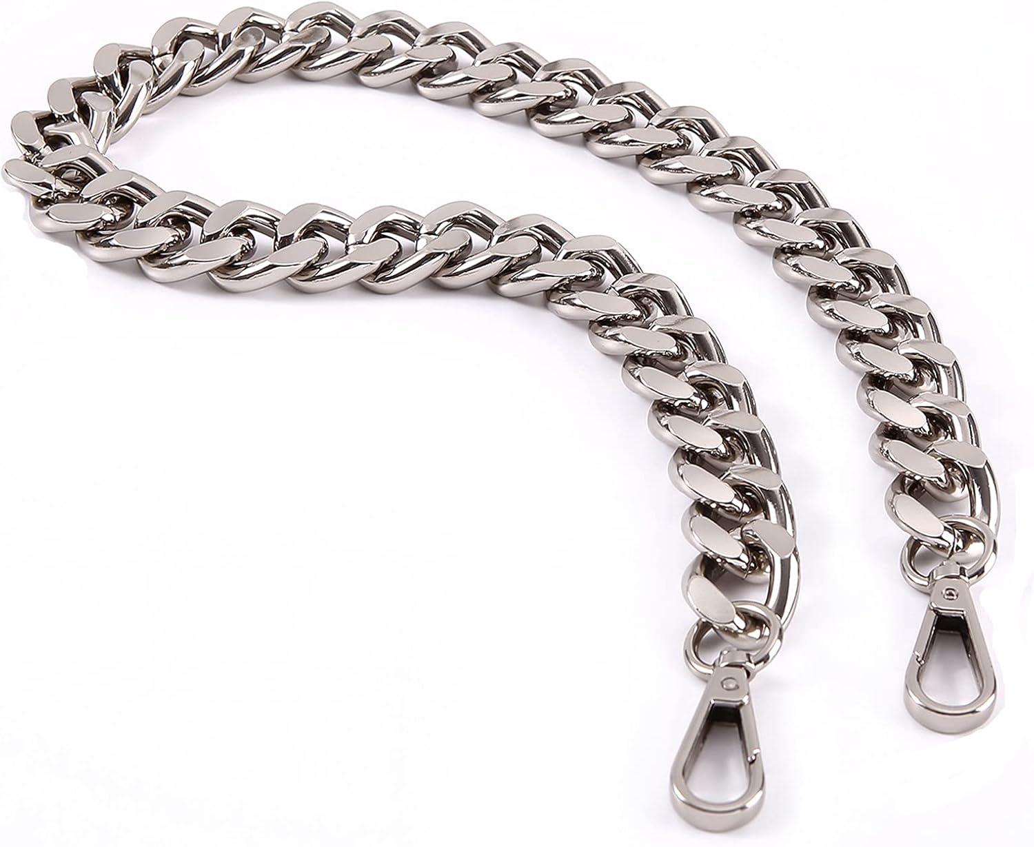 Amazon.com: 25 Inch Trendy Chunky Metal Chain Purse Handles Shoulder ...