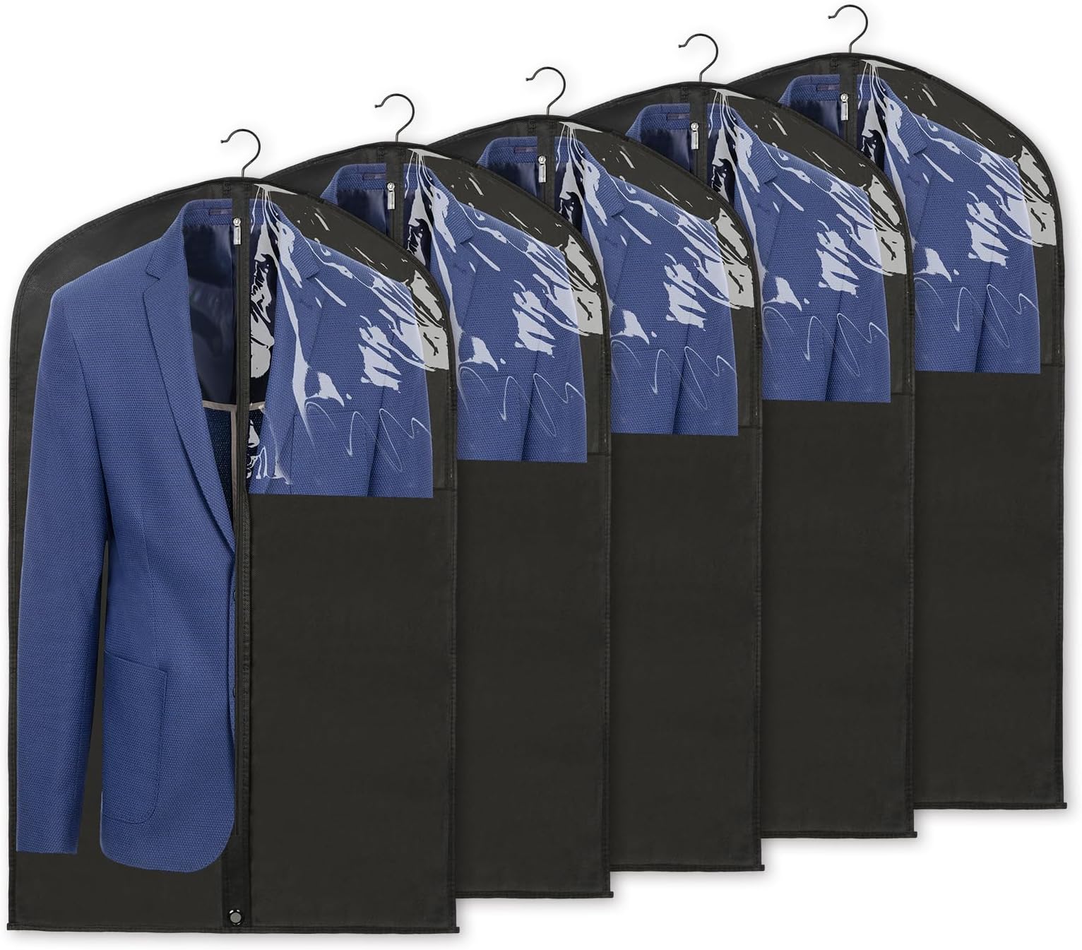 Amazon.com: PLX 40" Black Garment Bags Suit Bag for Travel & Clothing ...