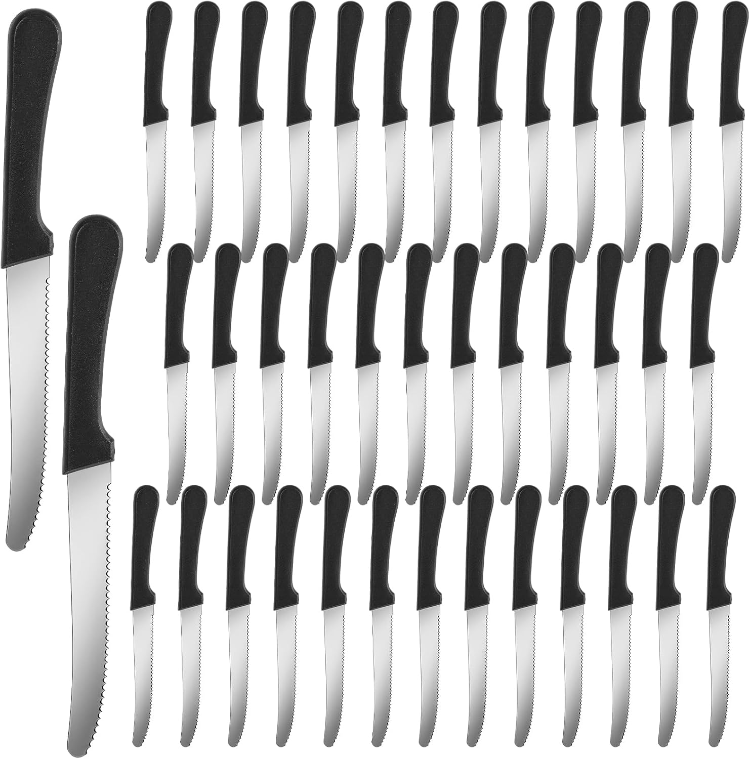 Amazon.com: Kifmurase 40PCS Serrated Steak Knives 8.6 inch, Stainless ...