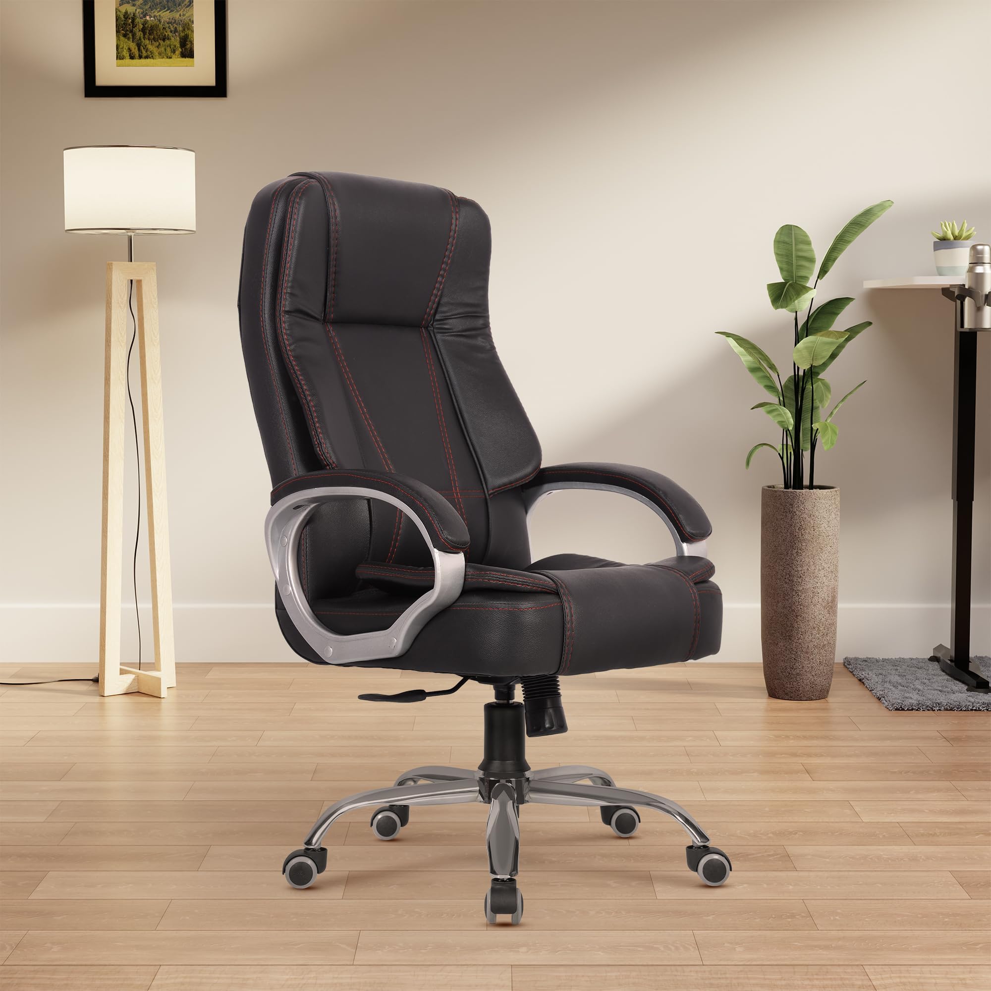 GODREJ INTERIO Pride Premium Leatherette High Back Executive Ergonomic ...
